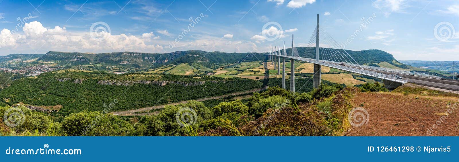 The Millau Suspension Bridge Panorama Editorial Stock Photo - Image of ... The Millau Suspension Bridge Panorama Editorial Stock Photo - Image of ...