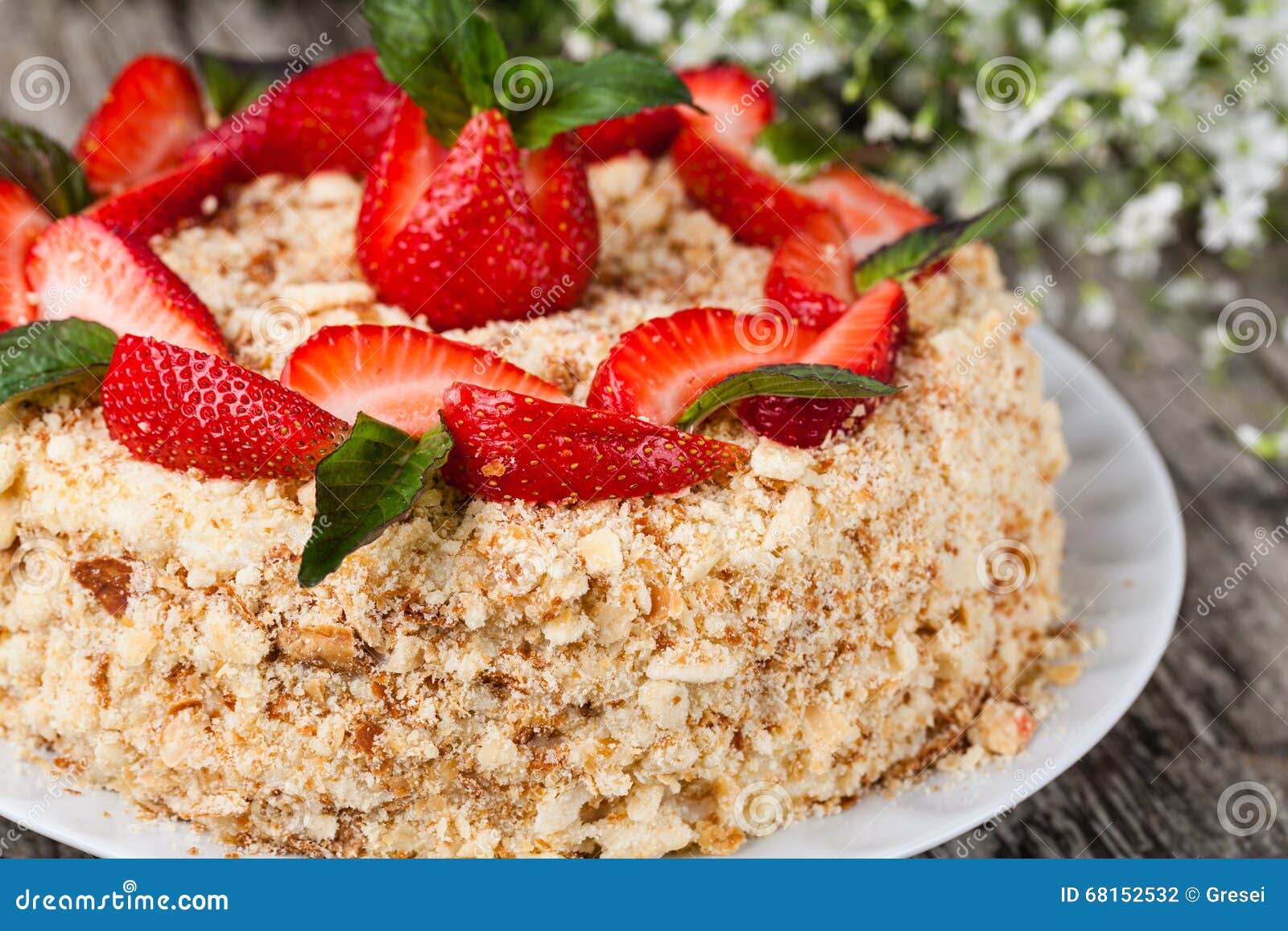 Mille-feuille cake stock photo. Image of millefoglie - 68152532