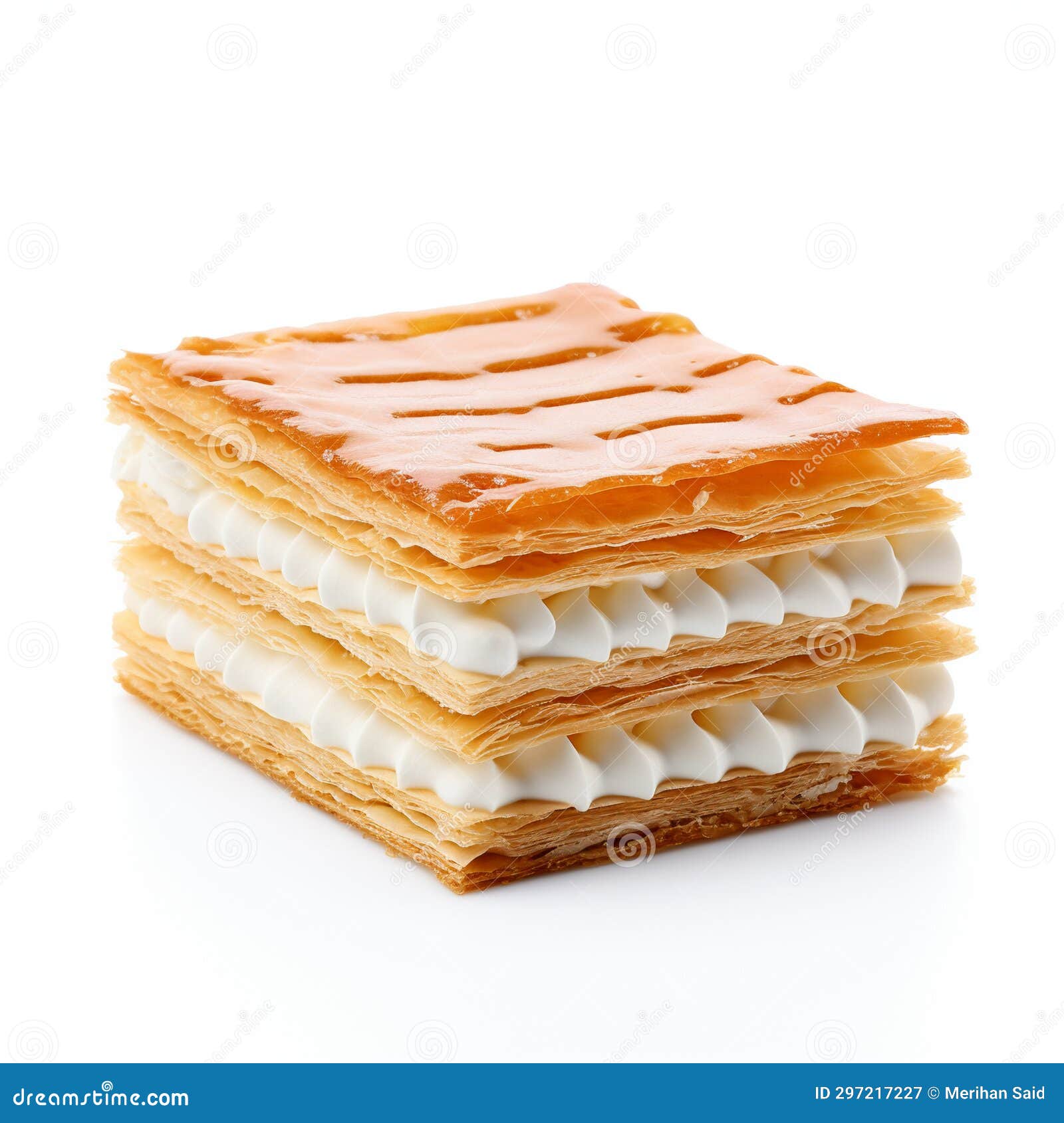 Mille-Feuille Isolated On White Backfround, AI Generative Royalty-Free ...