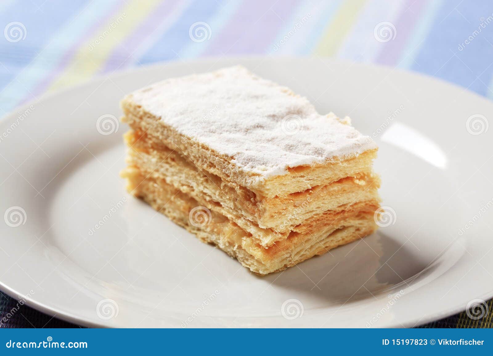 Mille-feuille pastry stock image. Image of puree, millefeuille - 15197823
