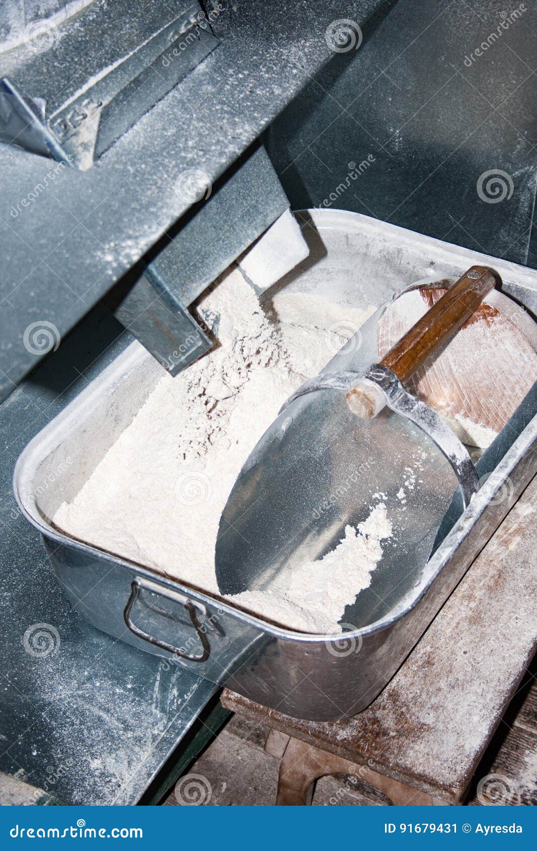 Milled fresh flour stock image. Image of ingredient, farmer - 91679431