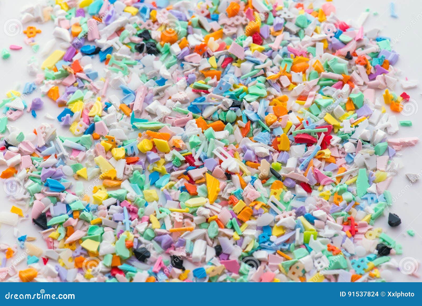 Milled plastic parts stock photo. Image of compounding - 91537824