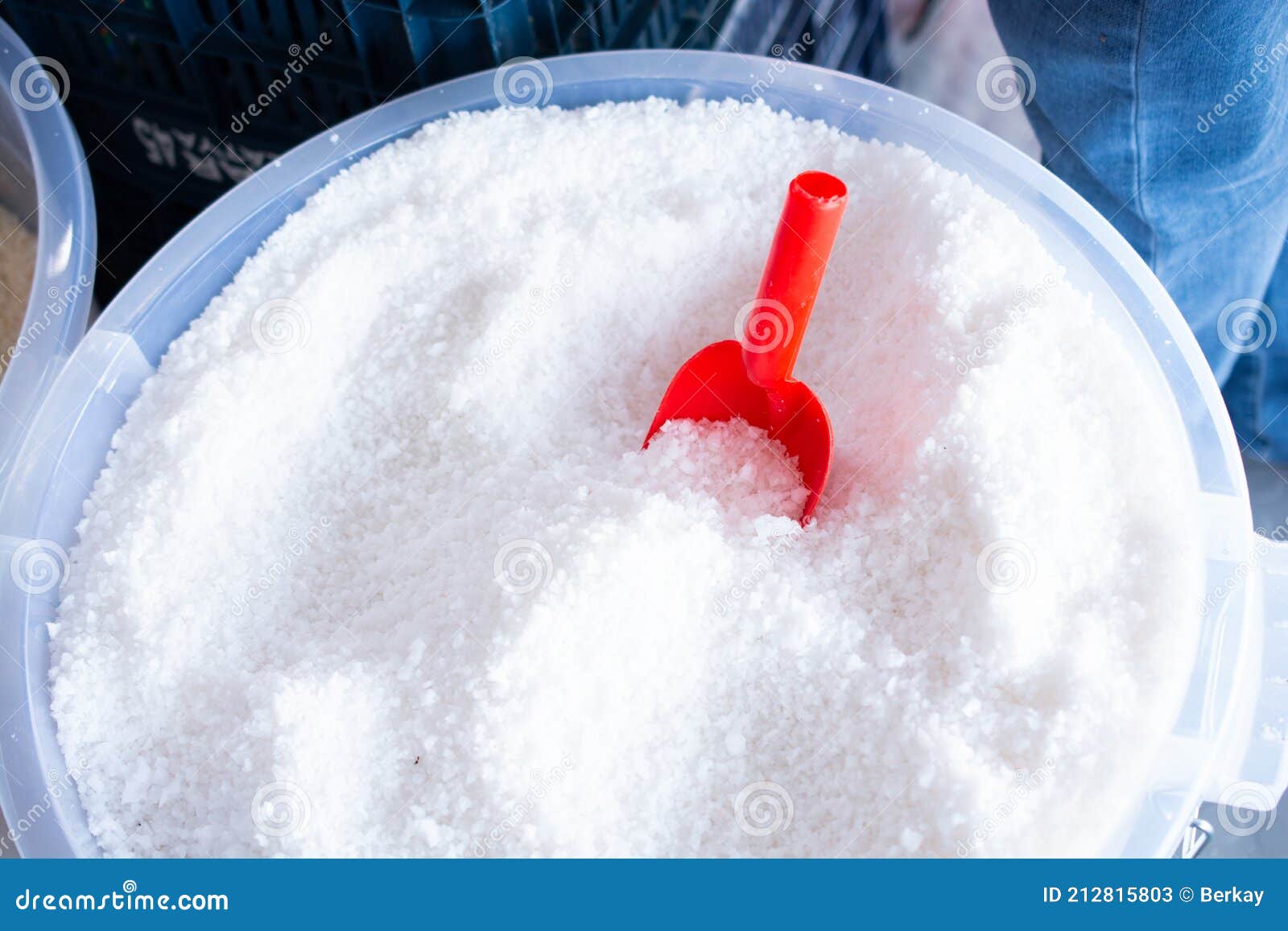 Milled White Salt As Salt As Cooking Healthy Ingredient Stock Image ...
