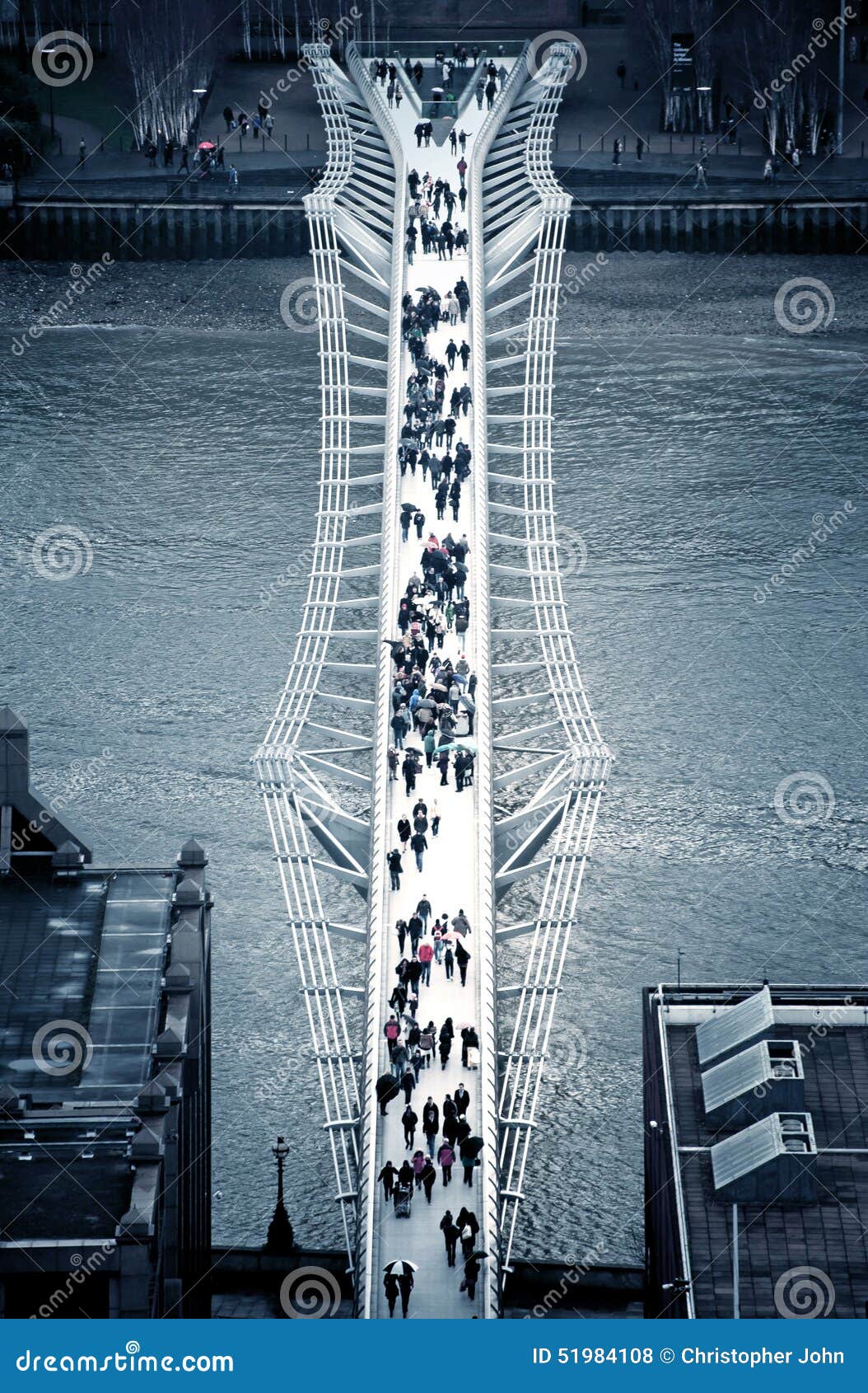 Millenium Bridge editorial stock photo. Image of modern - 51984108