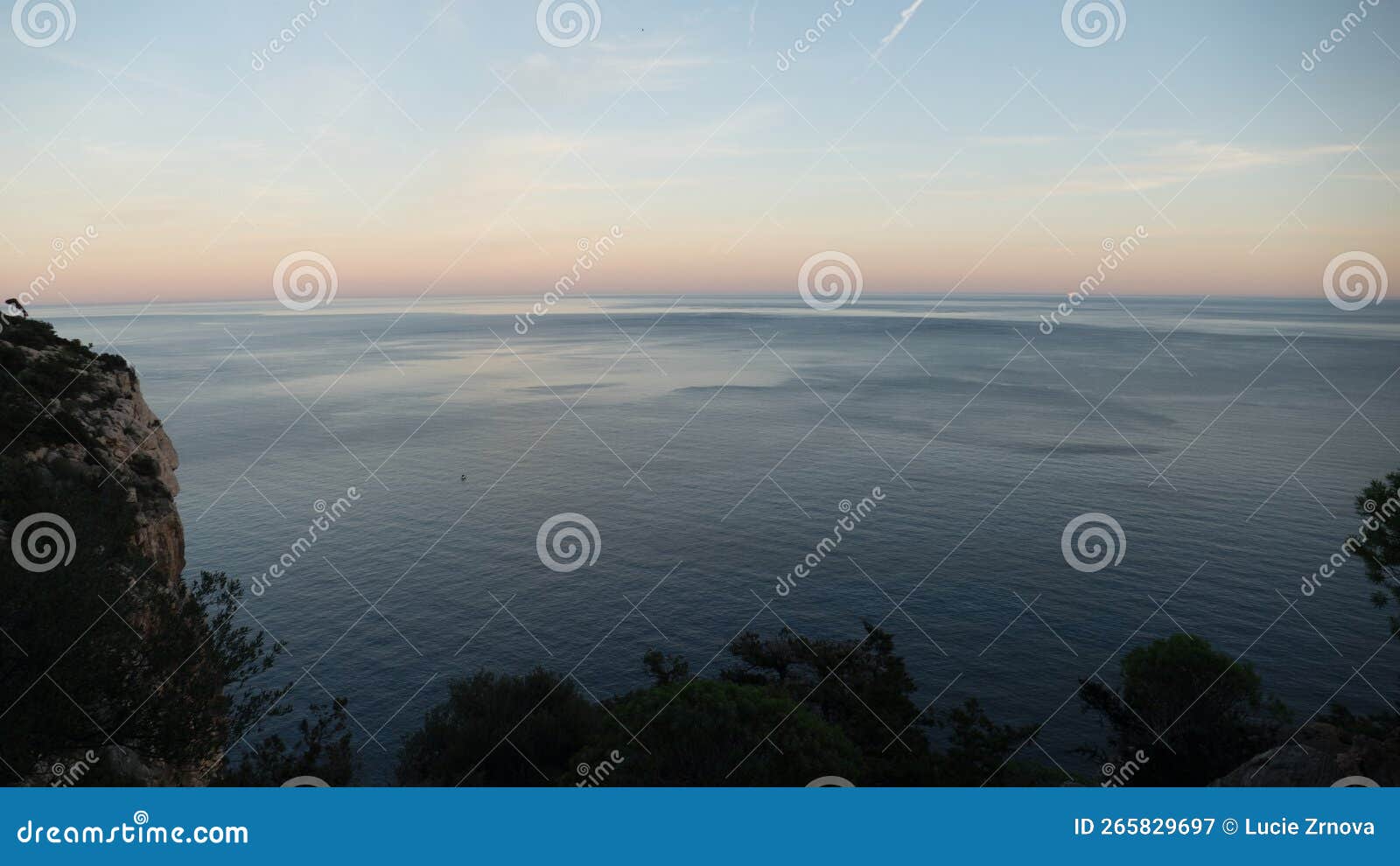 Millenium Cave in a Limestone Cliff in Cala Gonone Sardinia Stock Image ...