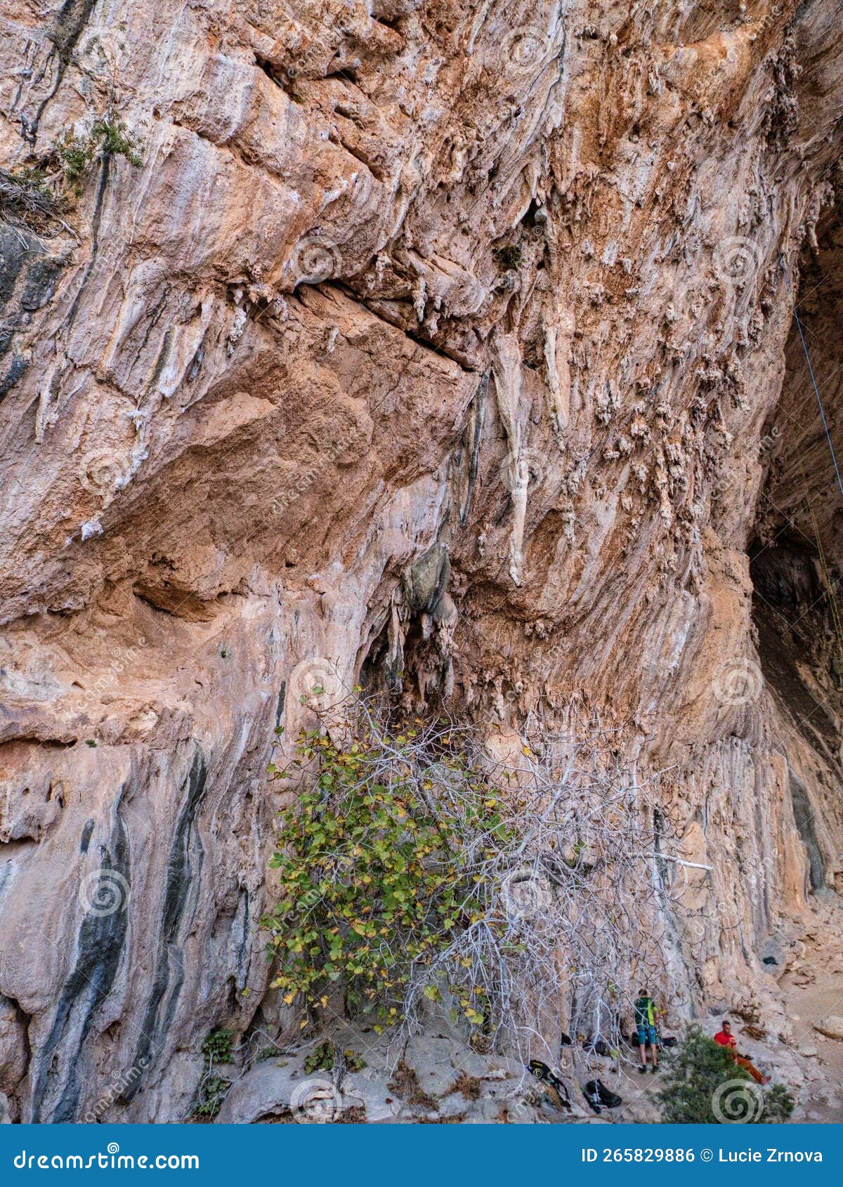 Millenium Cave in a Limestone Cliff in Cala Gonone Sardinia Stock Photo ...