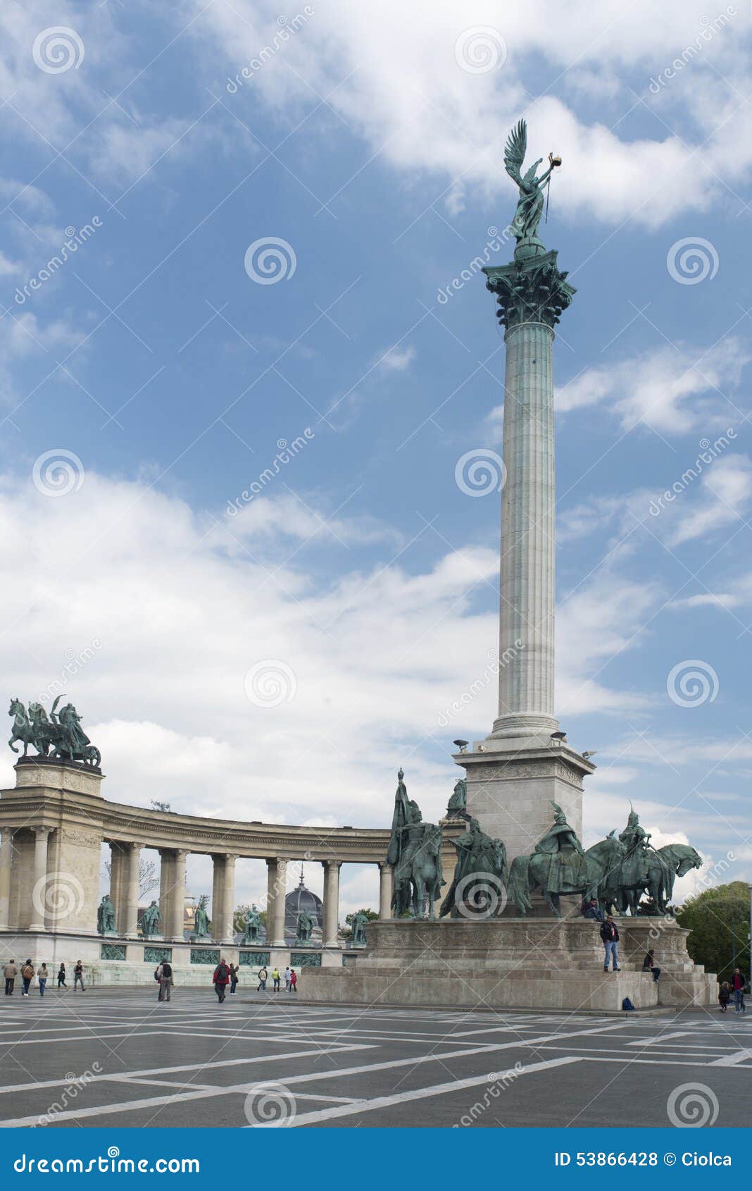 Millenium Monument, Budapest Editorial Stock Photo - Image of place ...