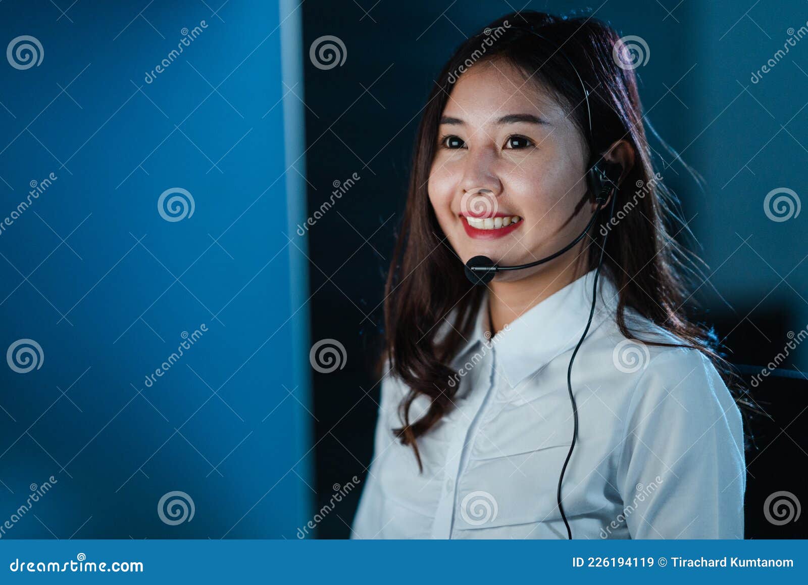 Millennial Asia Young Call Center Team or Customer Support Service ...
