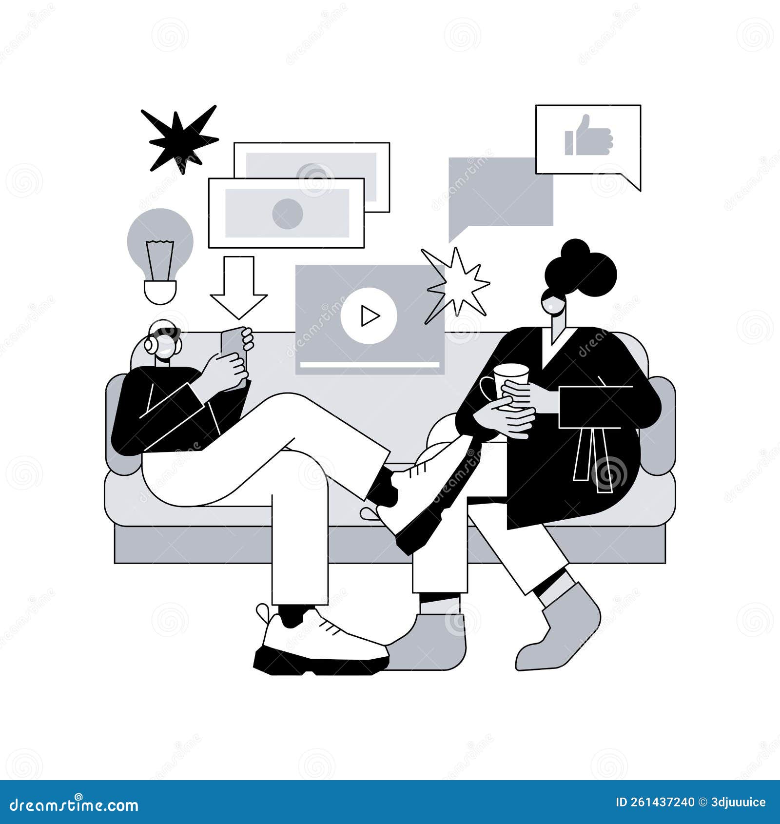 Millennials Abstract Concept Vector Illustration. Stock Vector ...