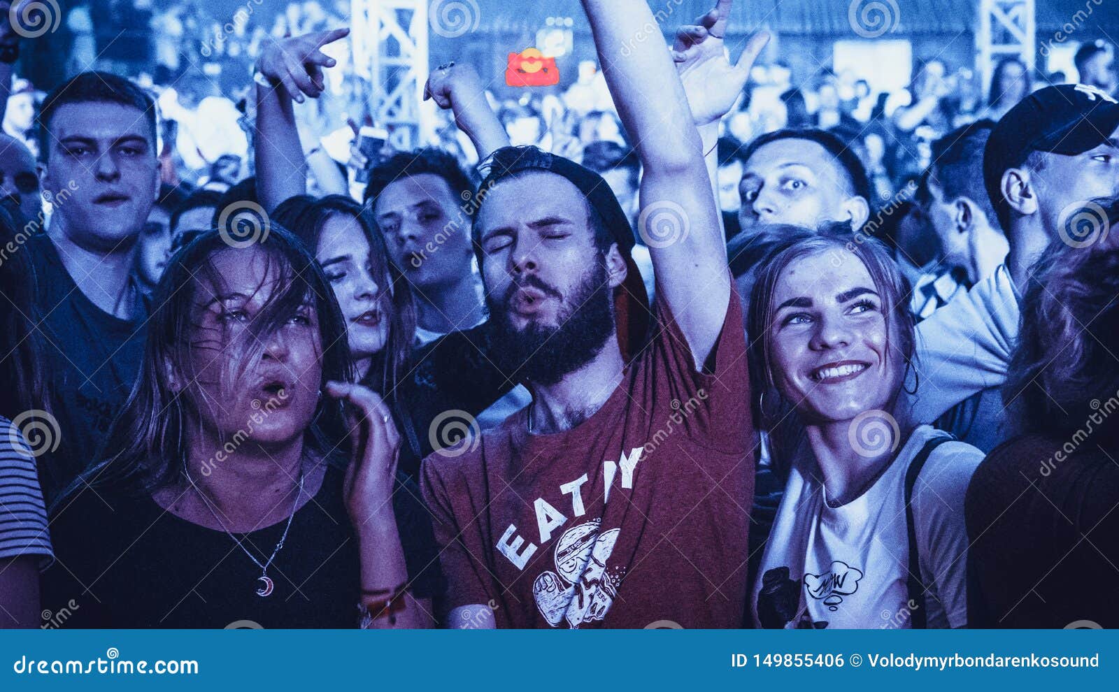 Millennials are Dancing in Night Club. Night Club Party Editorial Photo ...