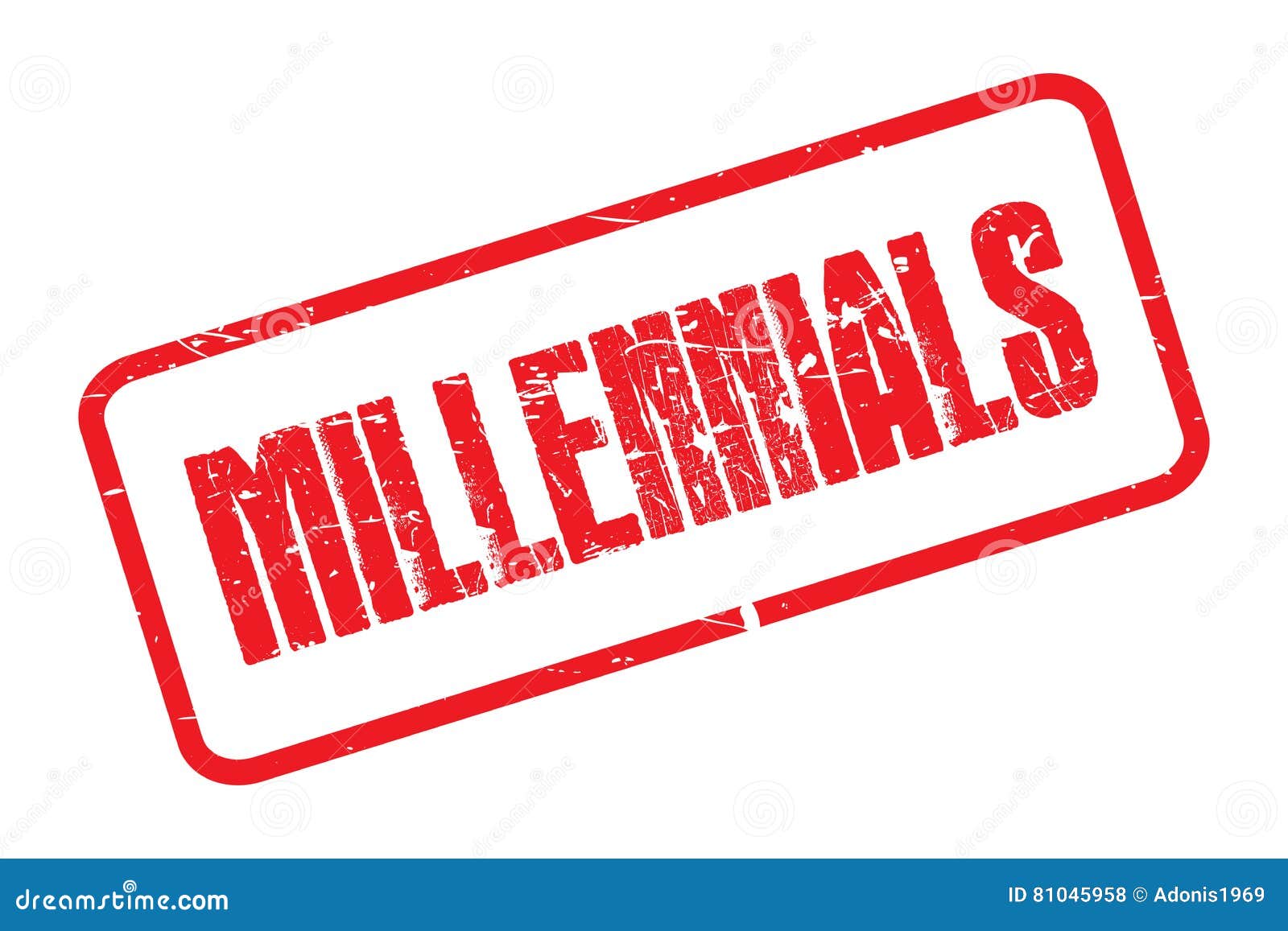Millennials stamp stock vector. Illustration of text - 81045958