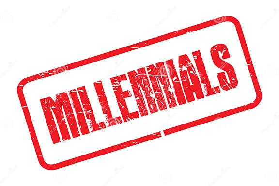 Millennials stamp stock vector. Illustration of text - 81045958