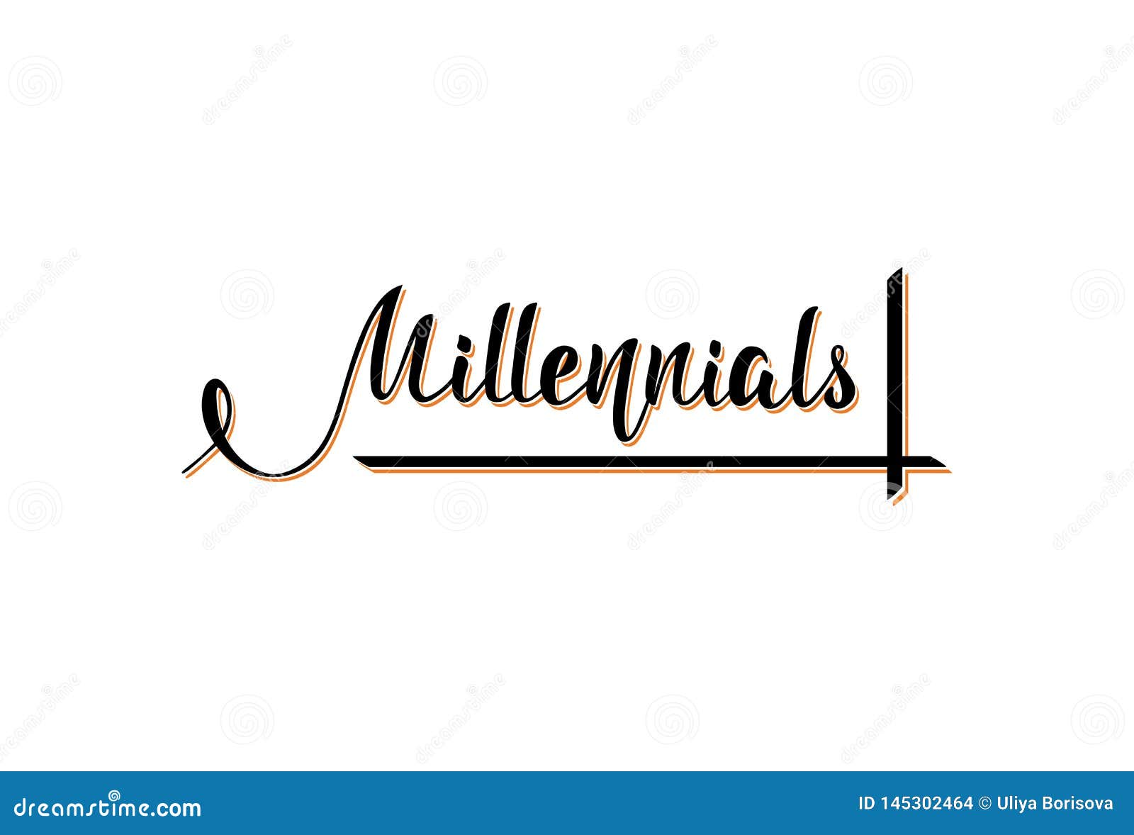 Millennials Logo Design Symbol Cartoon Vector | CartoonDealer.com ...