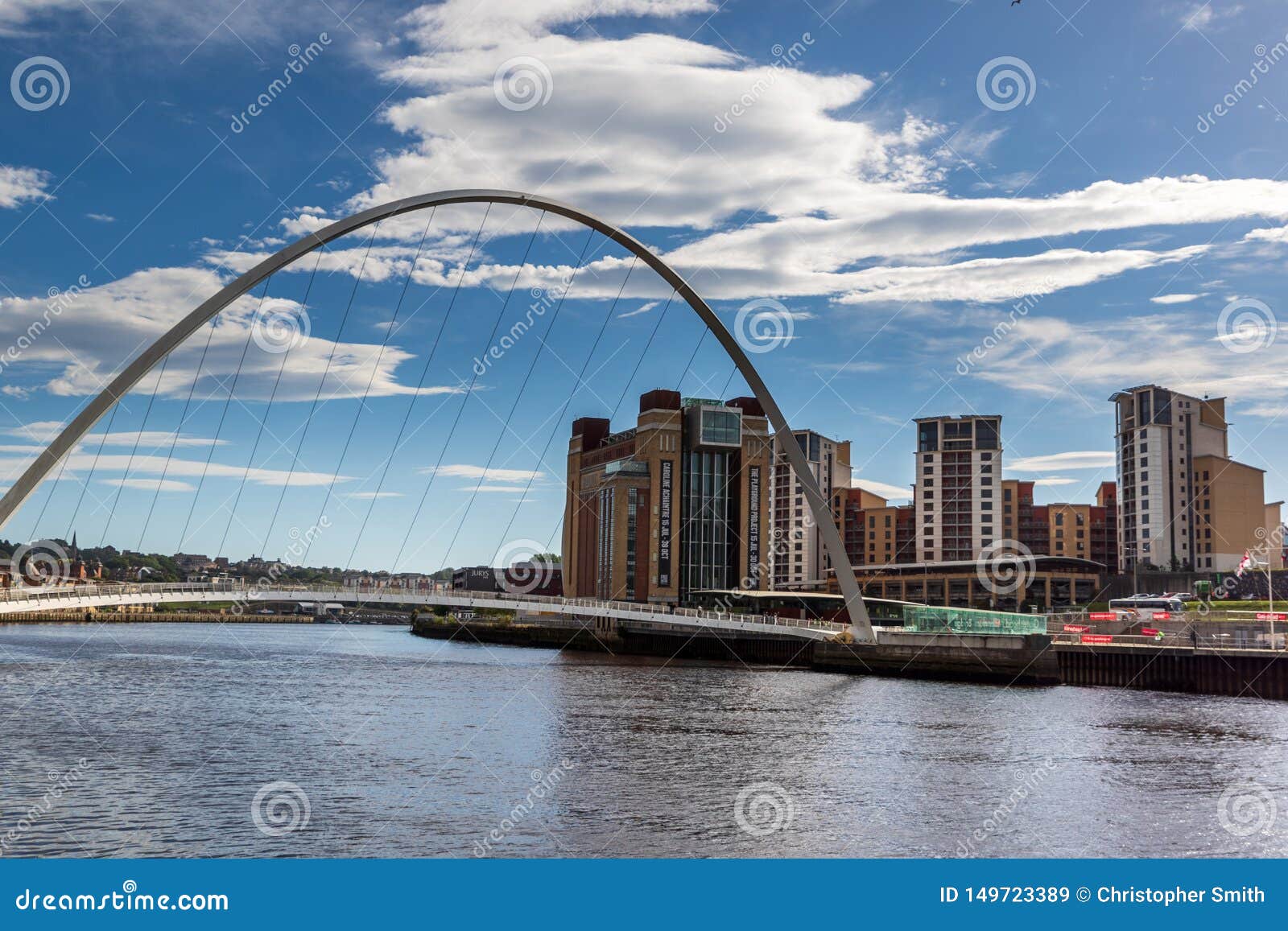 Millennium Bridge Newcastle Editorial Stock Image - Image of bridge ...
