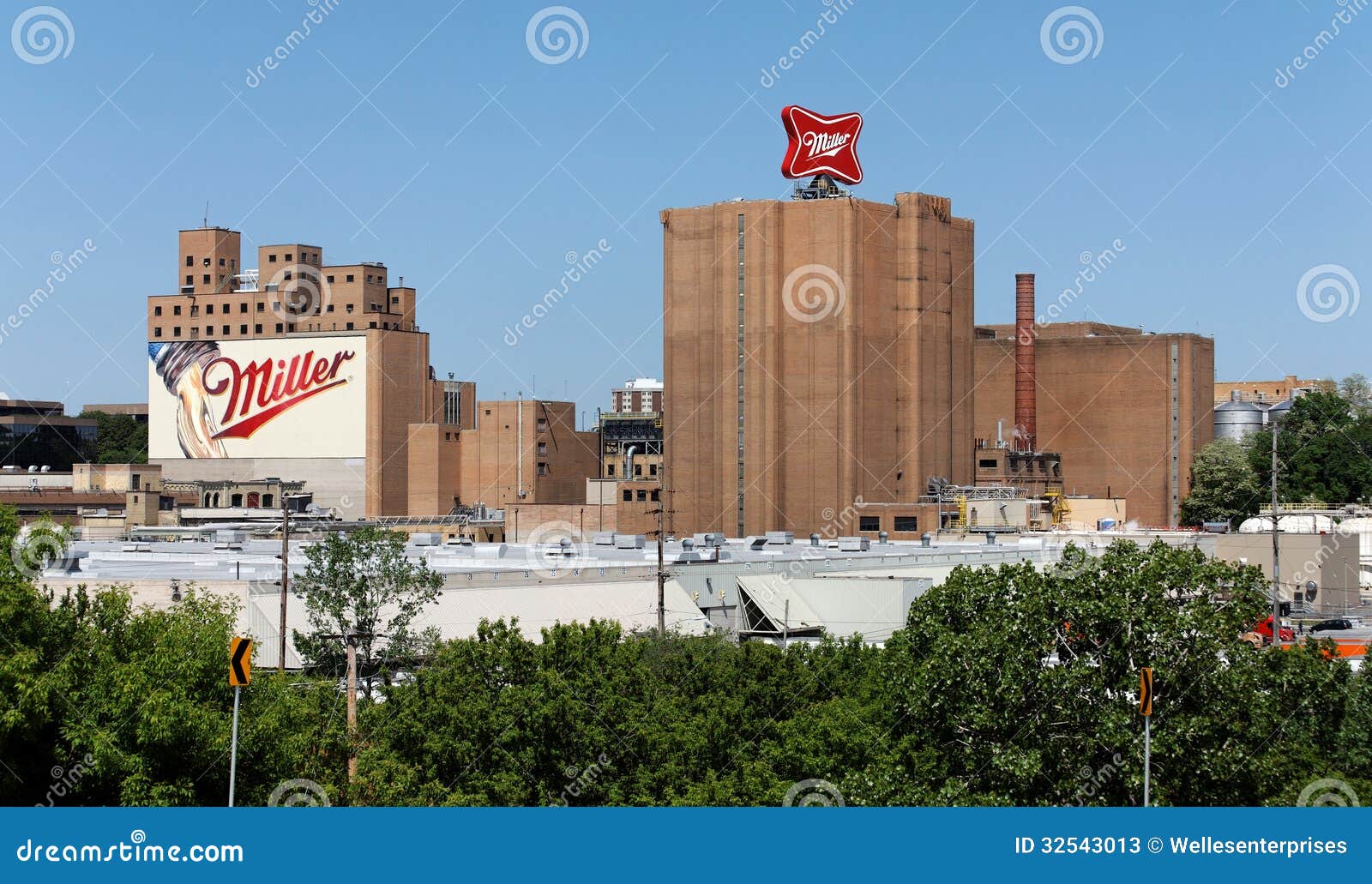 Miller Brewery Complex photo stock éditorial. Image of centrale - 32543013