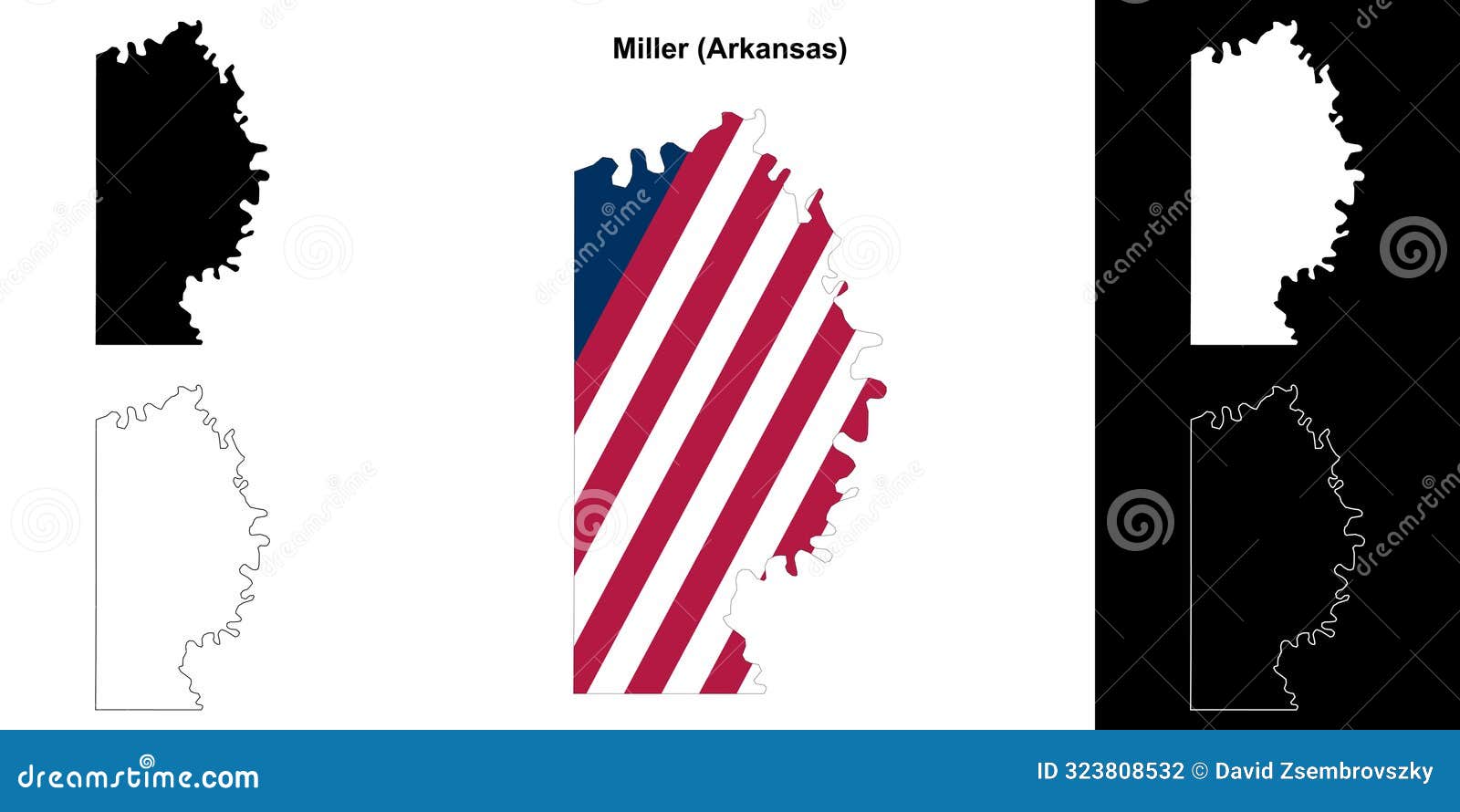Miller outline map stock illustration. Illustration of area - 323808532