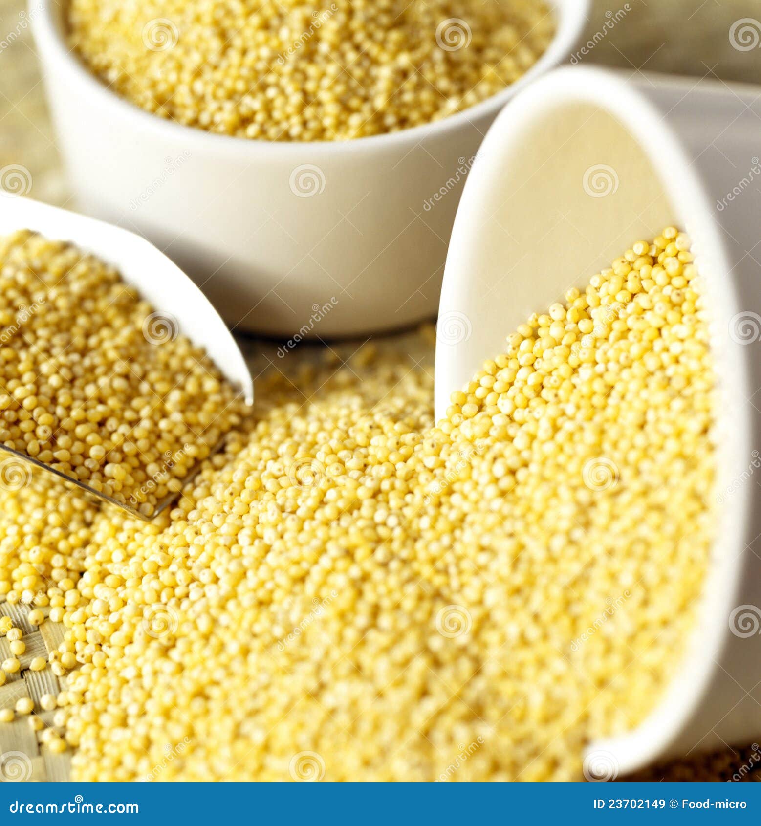 Millet image stock. Image du type, céréale, texture, cuvette - 23702149