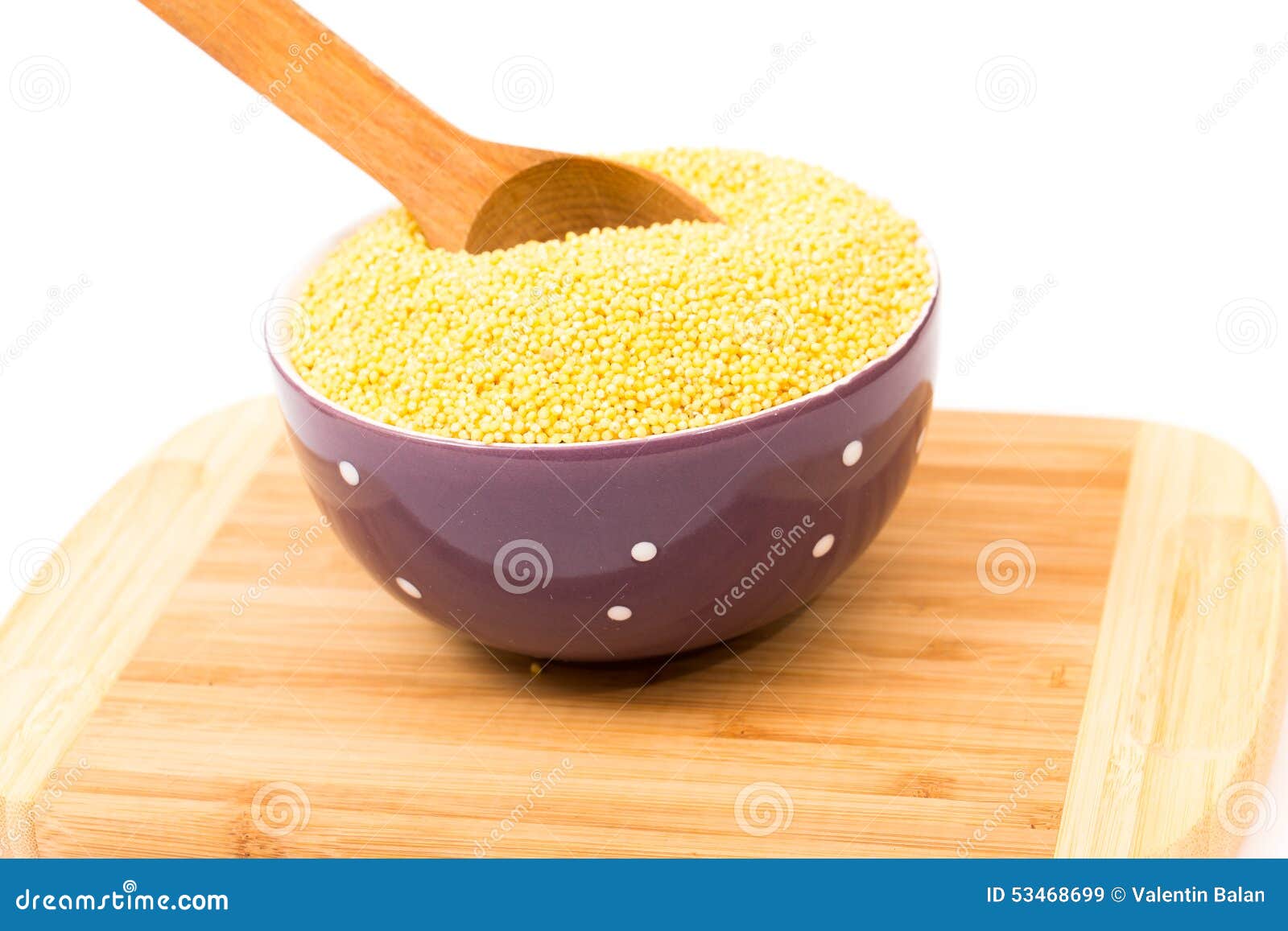 Millet in ceramic bowl stock image. Image of kernel, health - 53468699