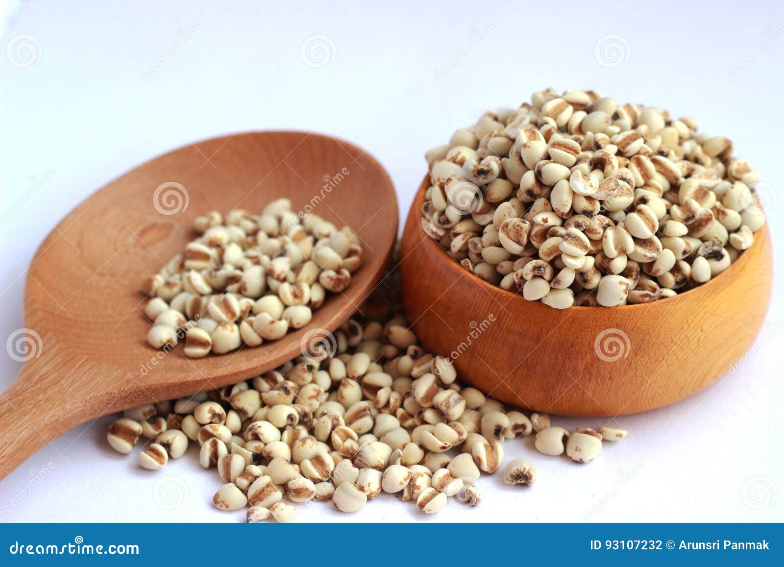 Millet Cereal on a White Background Stock Photo - Image of millet ...