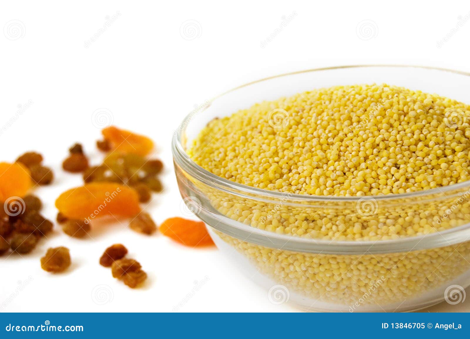 Millet and dried fruits stock image. Image of lunch, healthy - 13846705