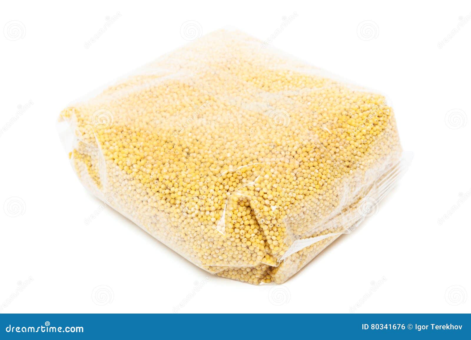 Millet in the package stock photo. Image of food, kasha - 80341676