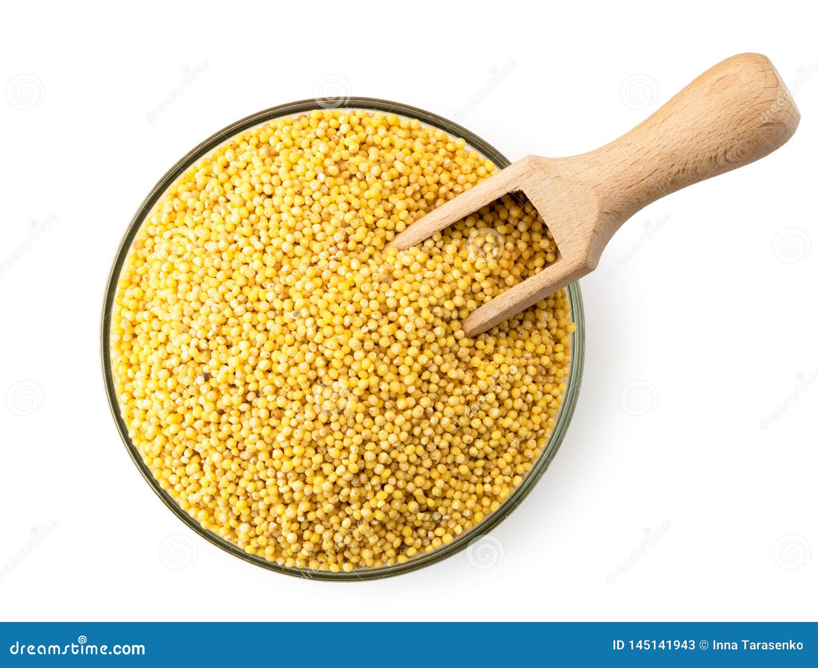 Millet In A Plate, Fork And Spoon Royalty-Free Stock Image ...