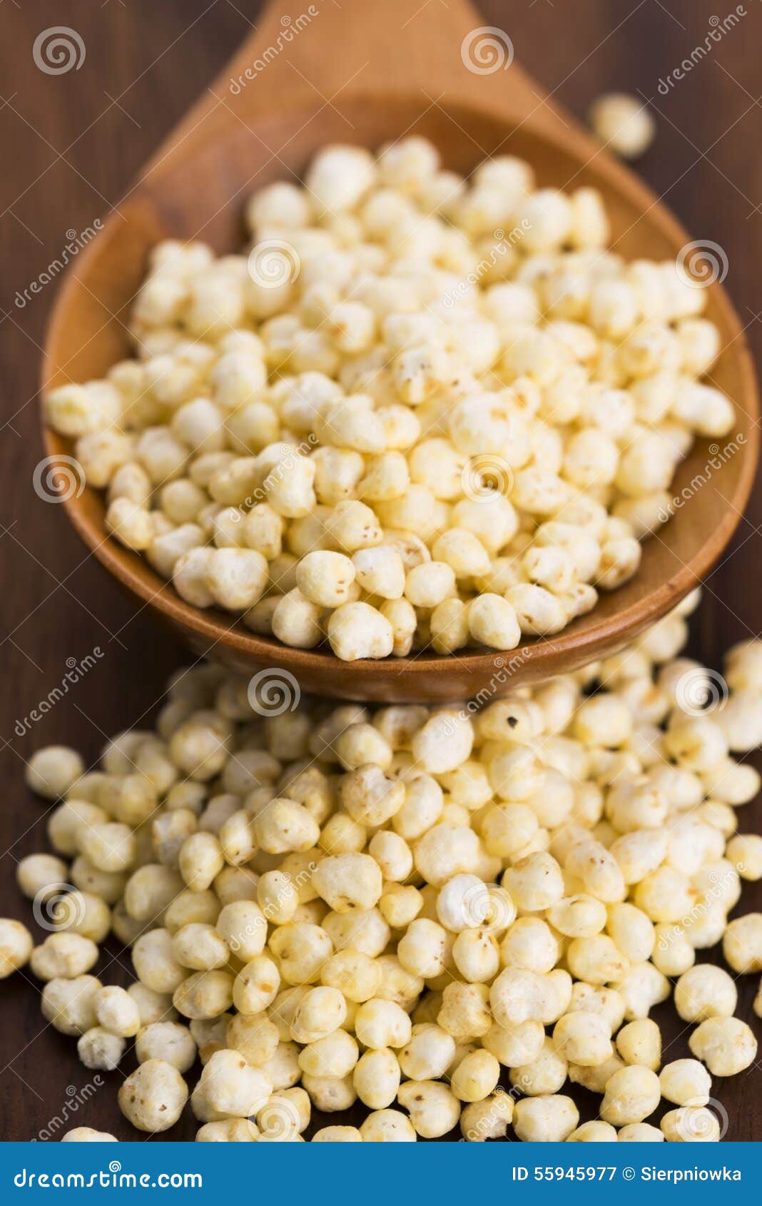 Millet popping stock image. Image of popped, organic - 55945977