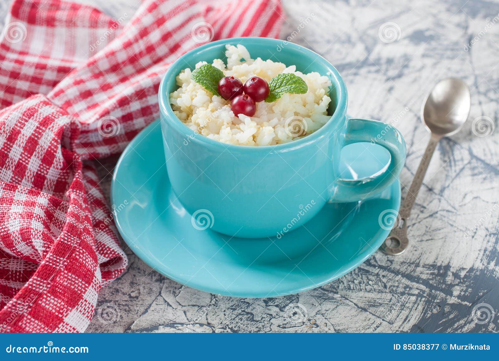 Millet Rice Porridge in a Bowl Stock Image - Image of lunch, focus ...