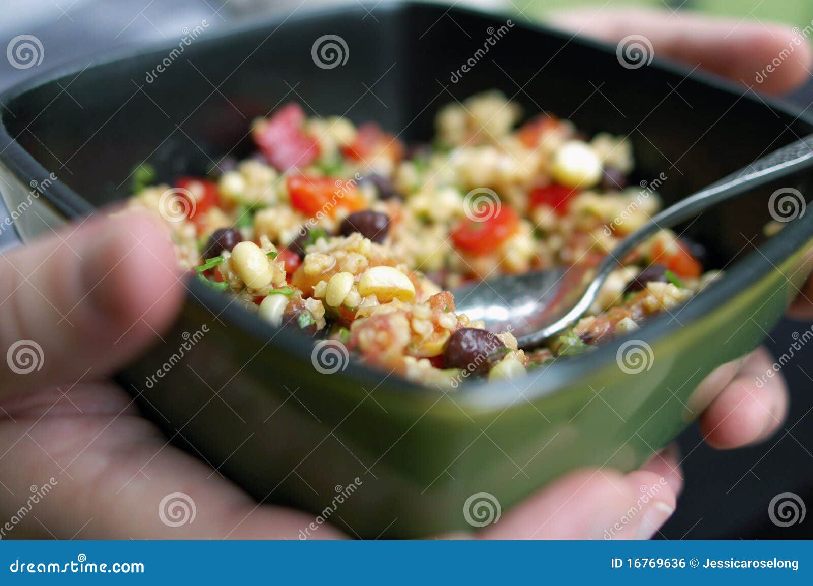 Millet Salad stock photo. Image of glass, dressing, close - 16769636