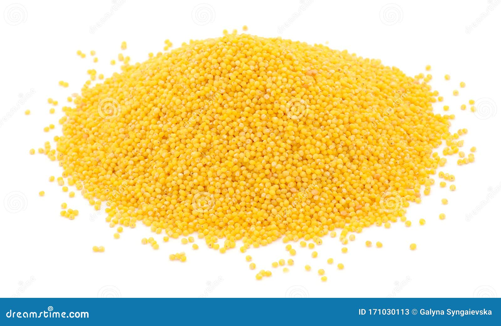 Millet is Scattered Slide Isolated Stock Image - Image of white, sticky ...