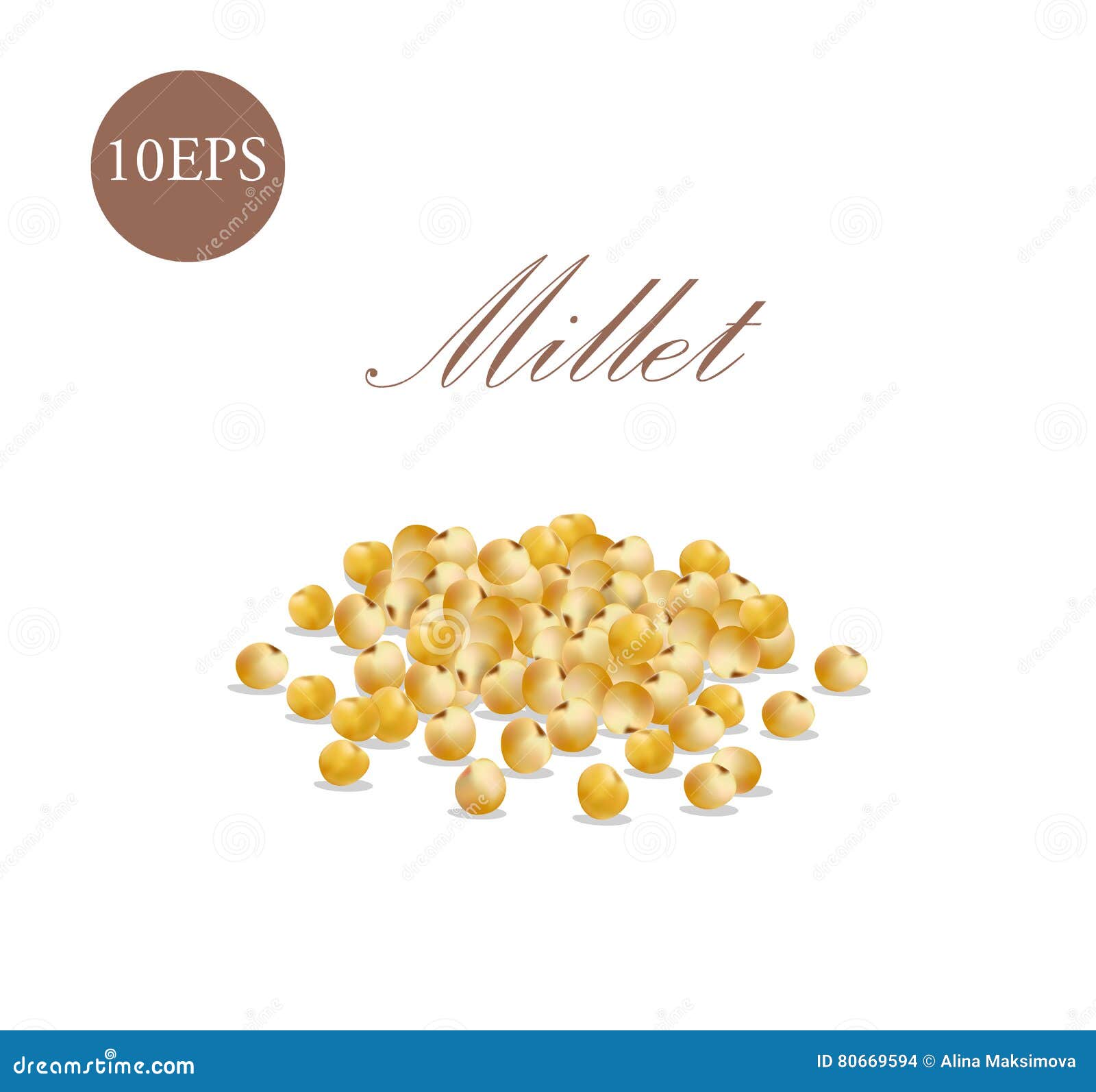 Millet. Vector Illustration of 10 EPS Stock Vector - Illustration of ...