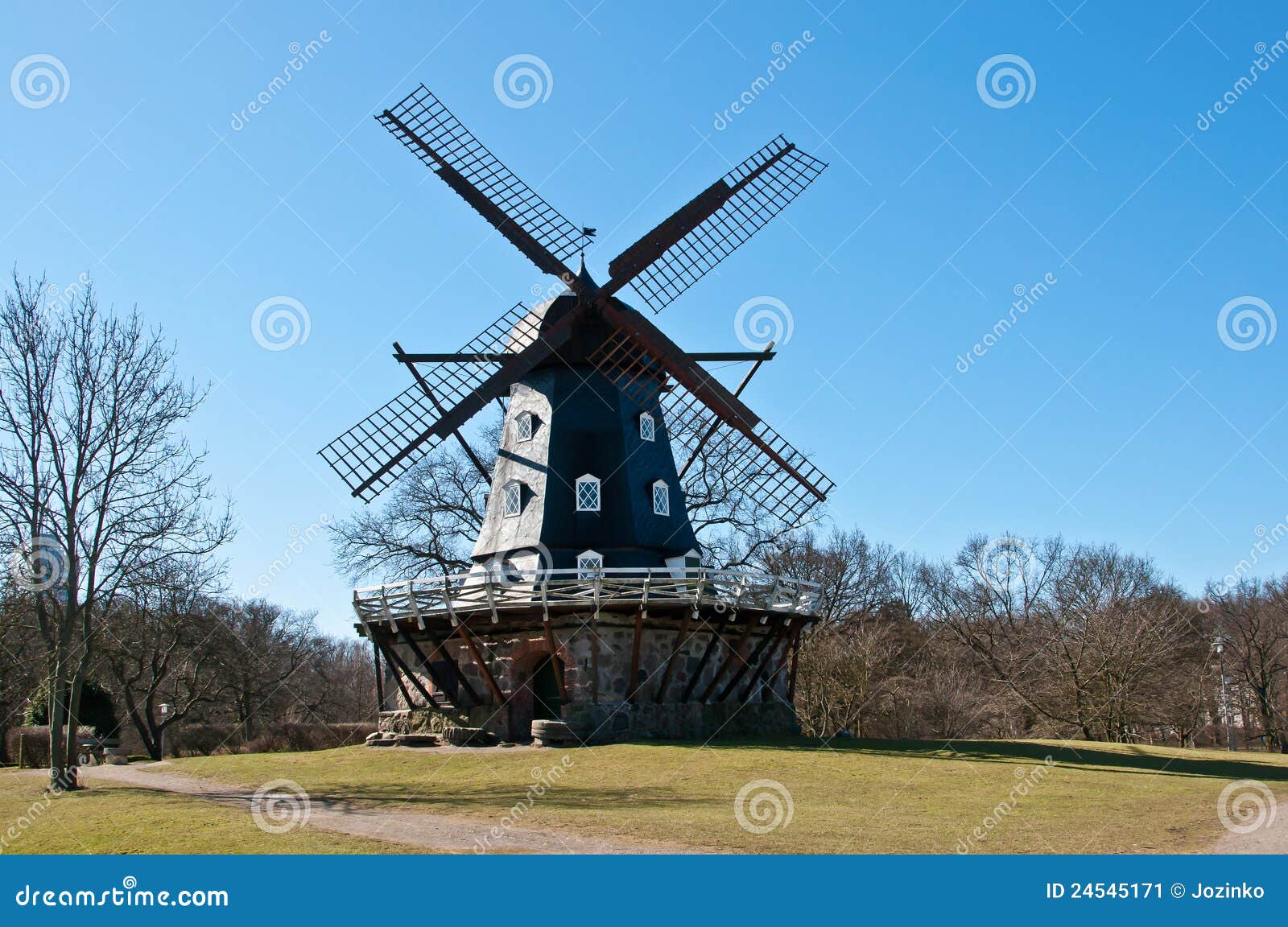 Millhouse stock image. Image of europe, mill, grain, propeller - 24545171