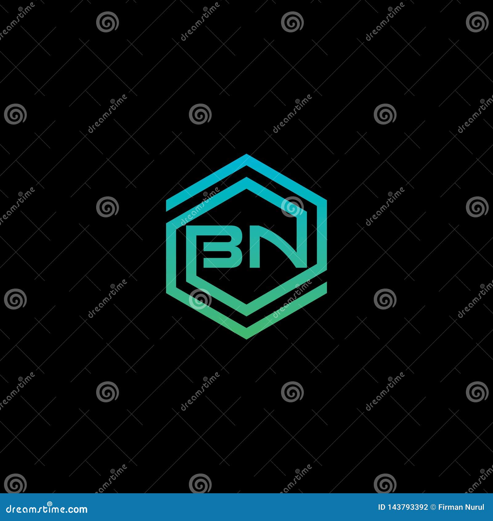 MILLIARD Logo Template Vector Hexagonal Illustration de Vecteur ...