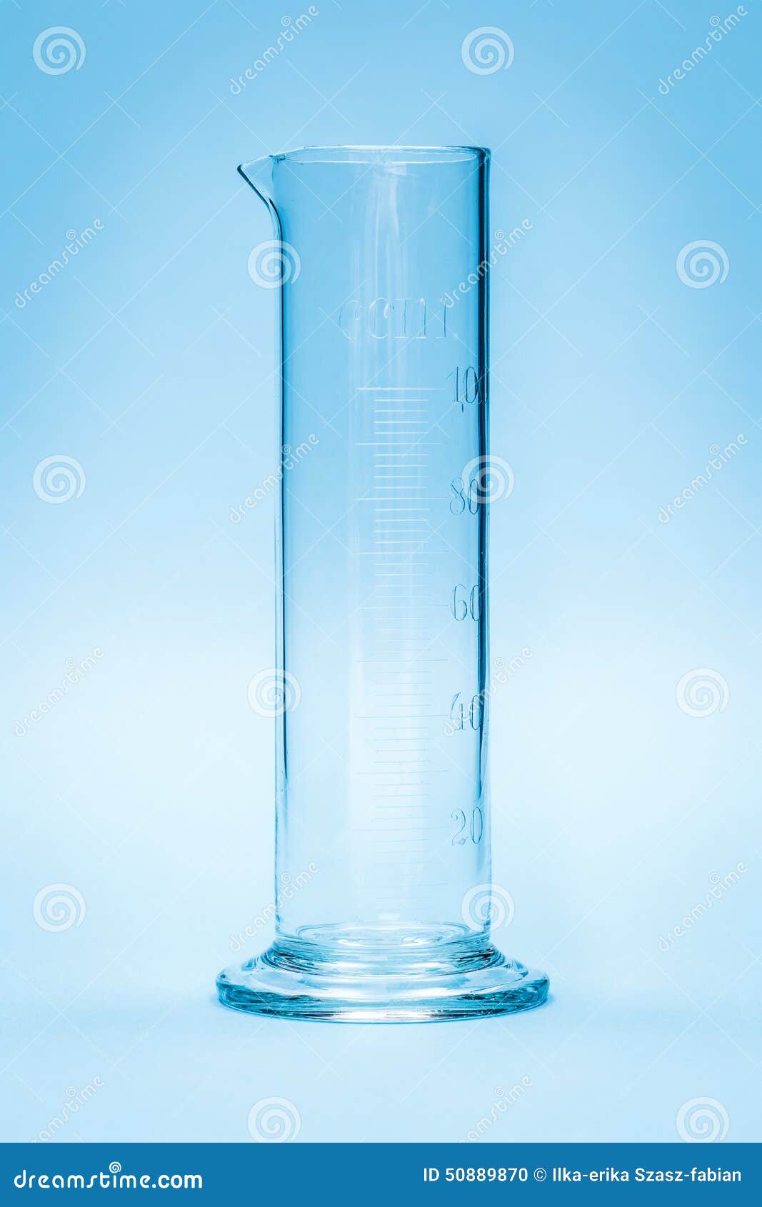 100 Milliliter Graduated Measuring Cylinder Stock Photo - Image of ...