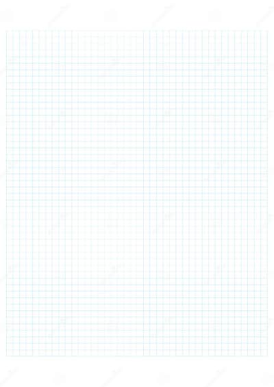 Millimeter Grid on A4 Size Page. Divided by Blue 5 Mm Lines. Sheet of ...