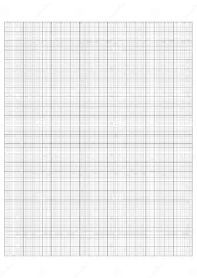 Millimeter Grid on A4 Size Page. Divided by 1 and 10 Mm Lines. Sheet of ...