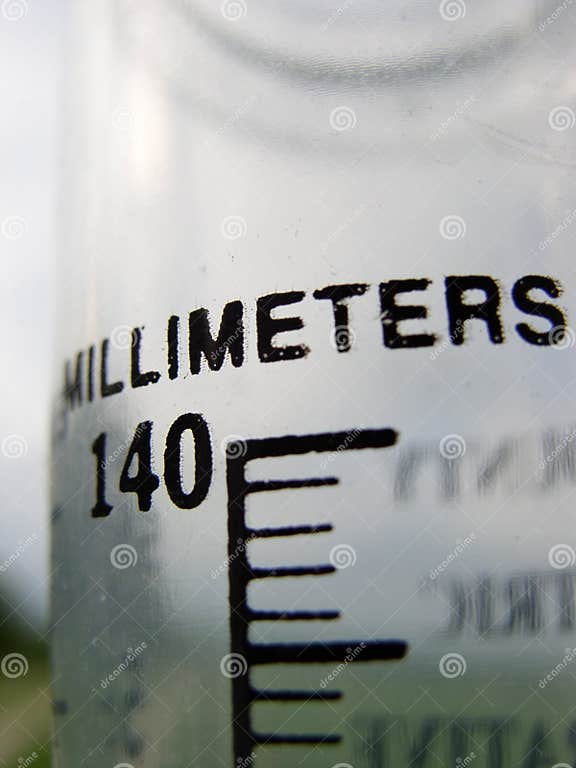 Millimeters of rain stock photo. Image of graduations, soak - 7634