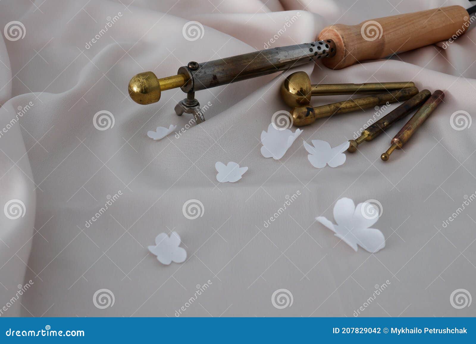 Millinery Flower Making Process , Close Up Stock Photo - Image of ...