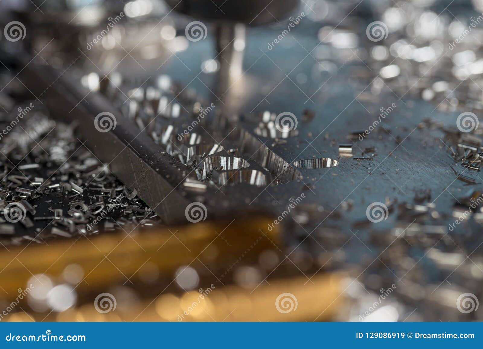 Milling of Aluminum Plate on a Programmable Machine. Milling Process ...