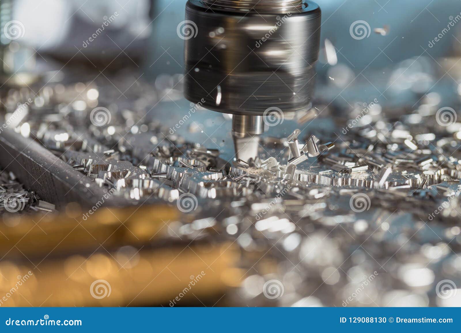 Milling of Aluminum Plate on a Programmable Machine. Milling Process ...