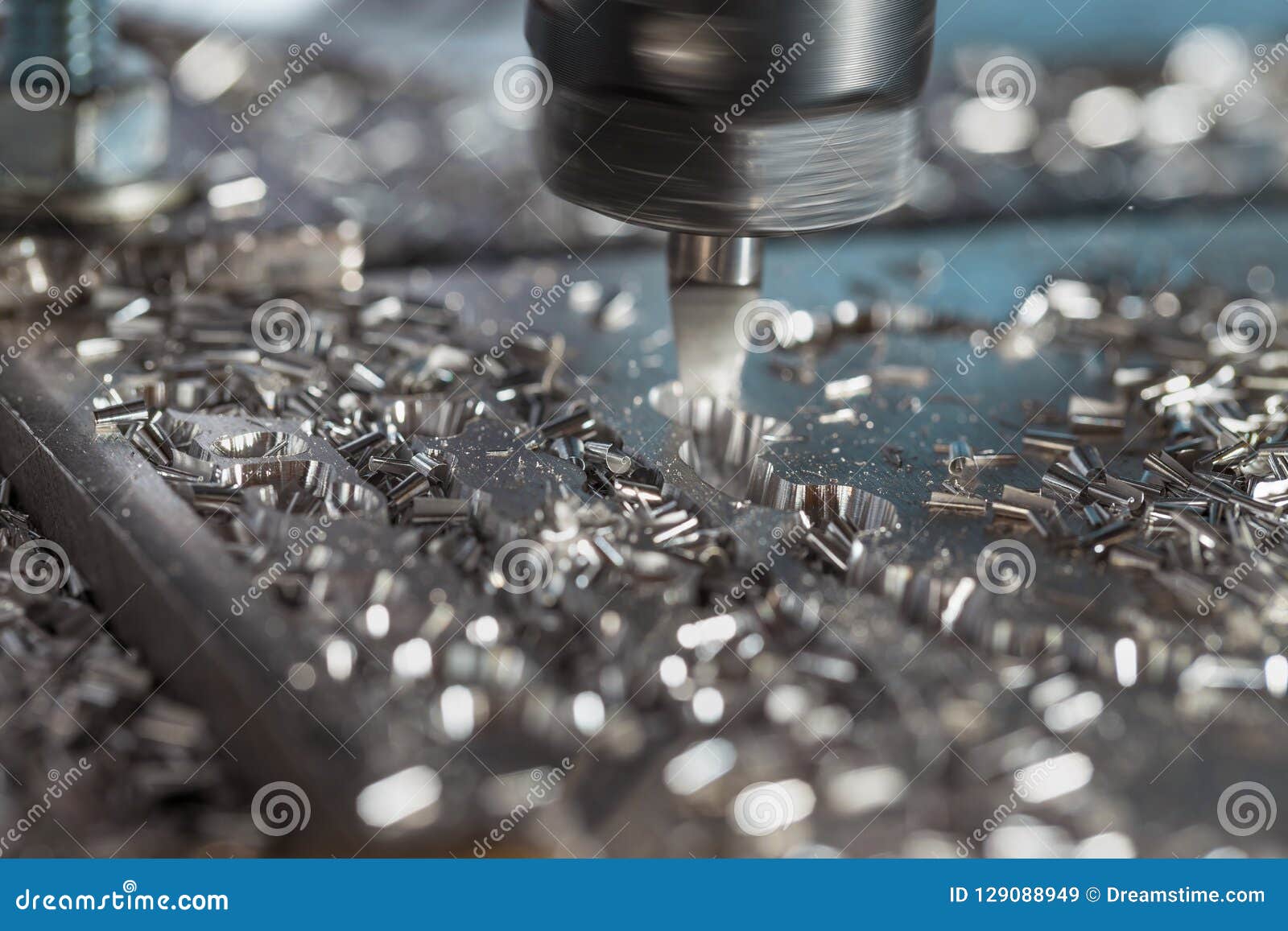 Milling of Aluminum Plate on a Programmable Machine. Milling Process ...