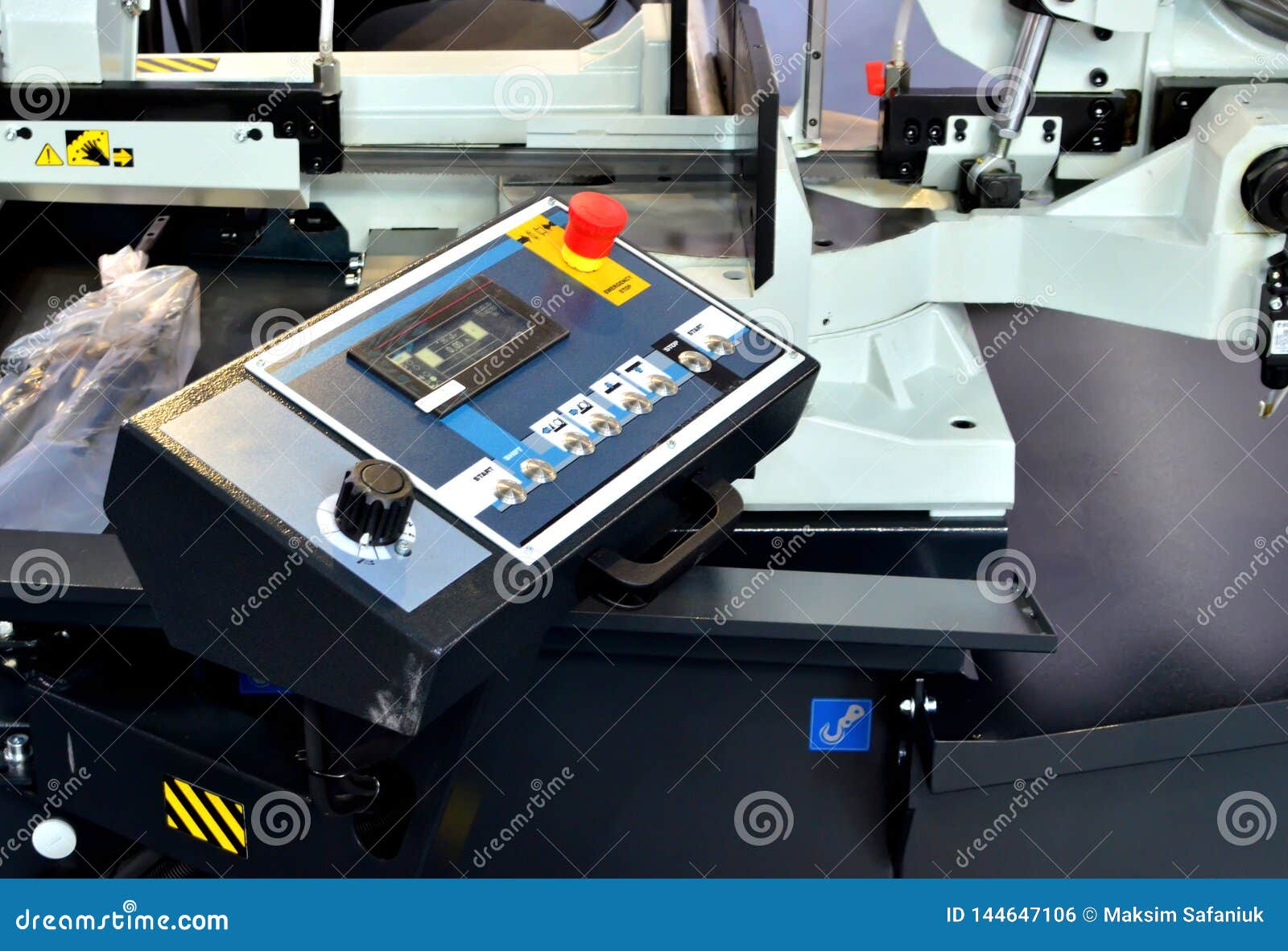 Milling CNC Machine Control Panel with Display Stock Photo - Image of ...