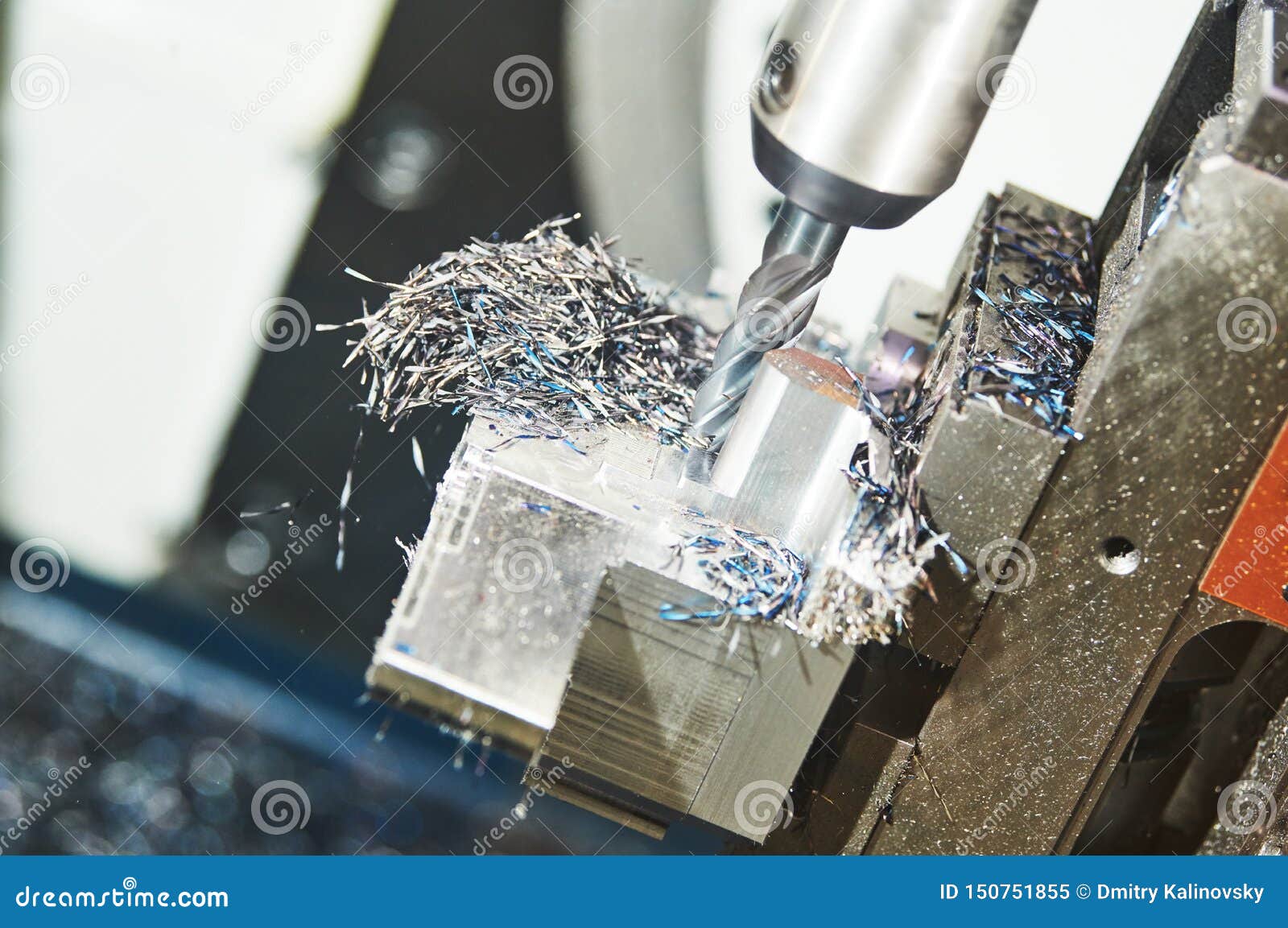 Milling Cnc Machine at Metal Work Industry. Multitool Precision ...