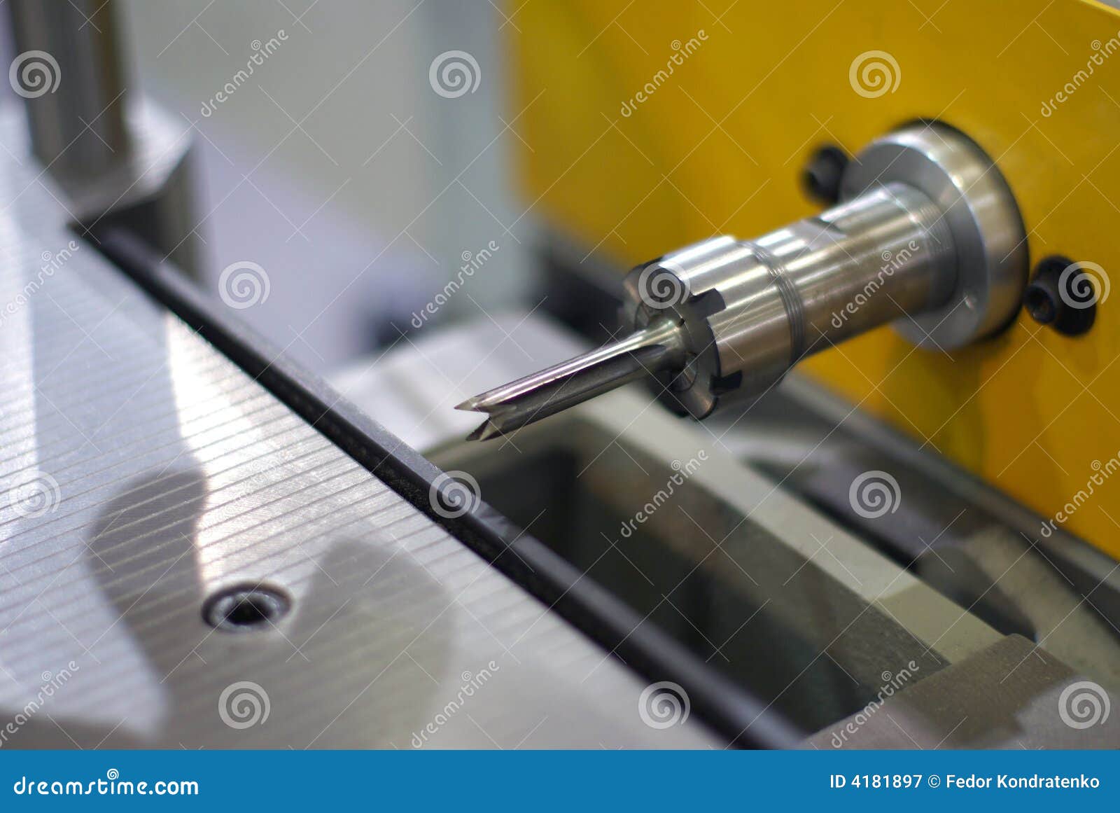 Milling cutter stock image. Image of precision, plant - 4181897