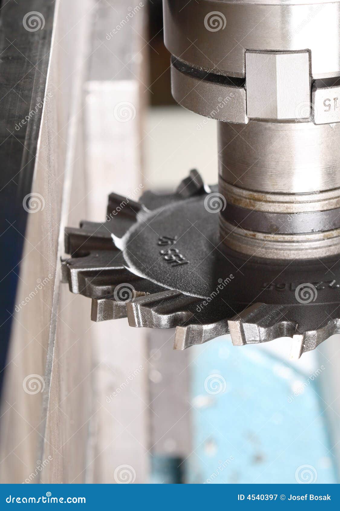 Milling cutter stock image. Image of mechanics, cutting - 4540397