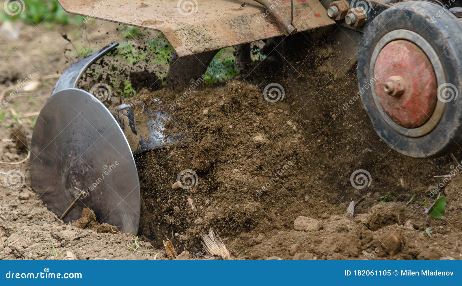 Milling cutter in action stock image. Image of machine - 182061105