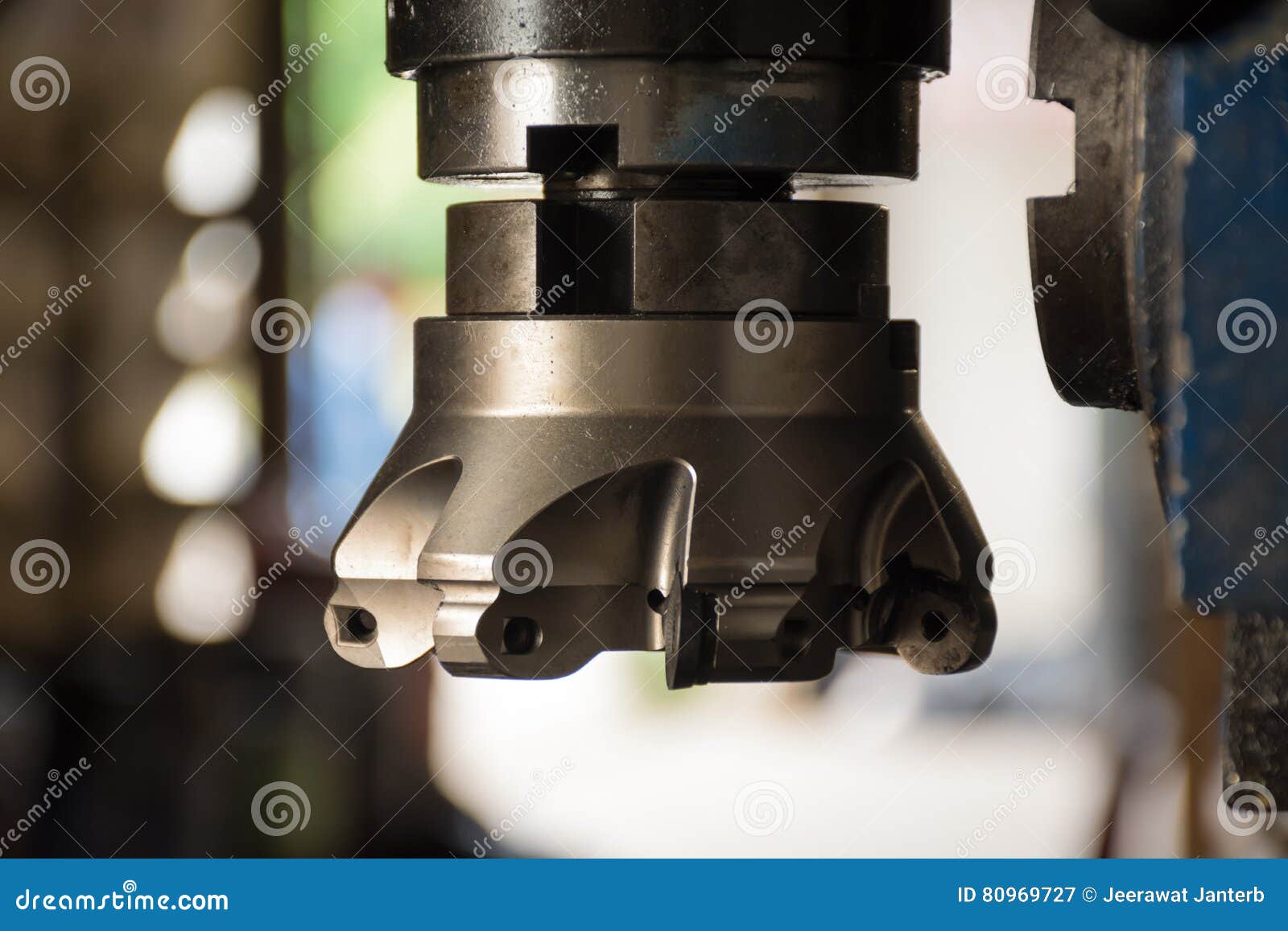 Milling Cutting Tool for Working Machine Process Stock Image - Image of ...