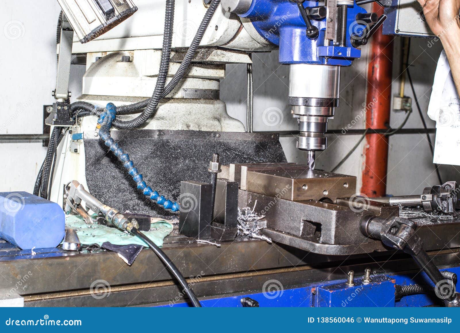 Milling and Drilling Machines Stock Photo - Image of closeup ...