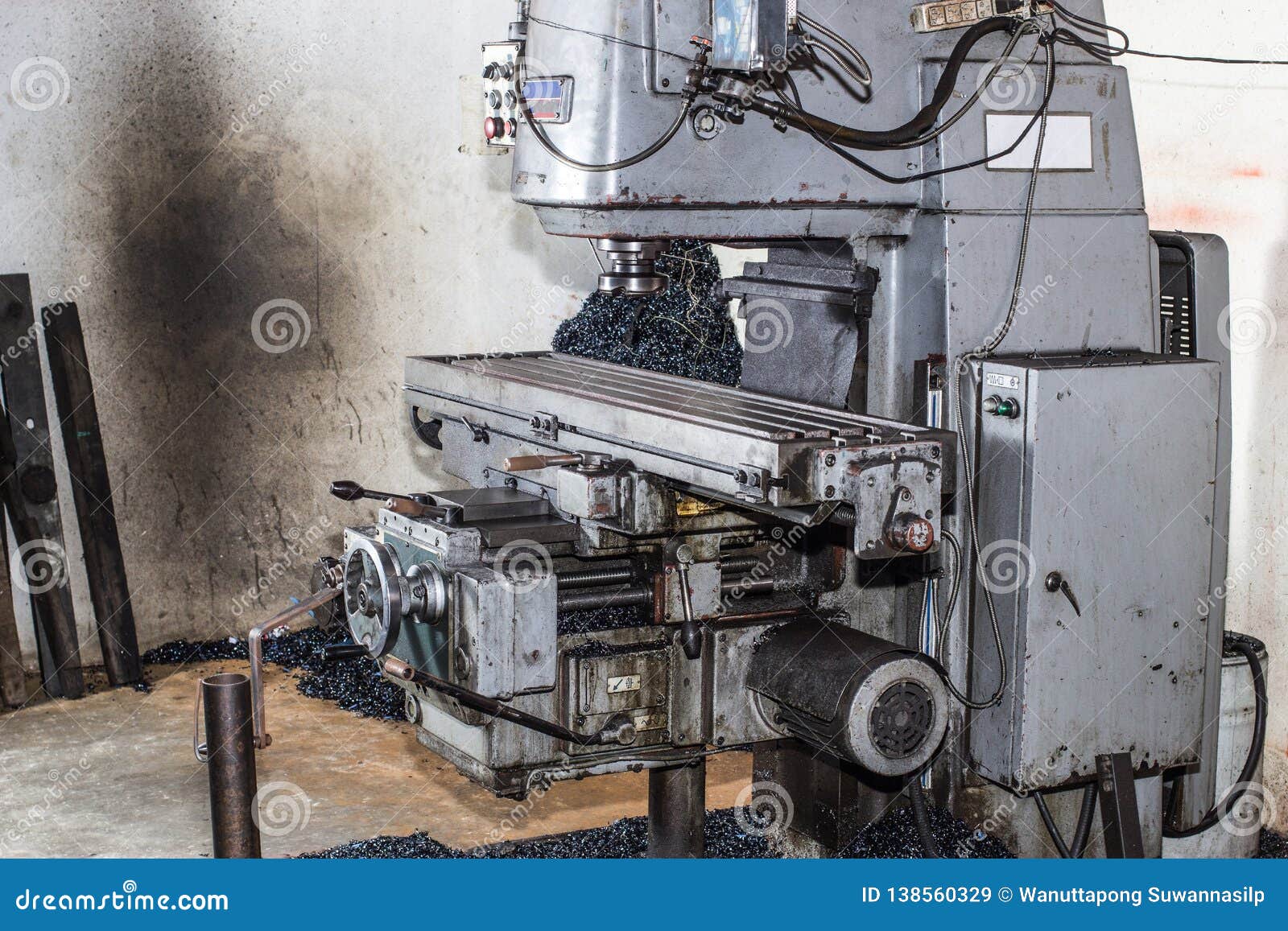 Milling and Drilling Machines Stock Image - Image of mill, control ...