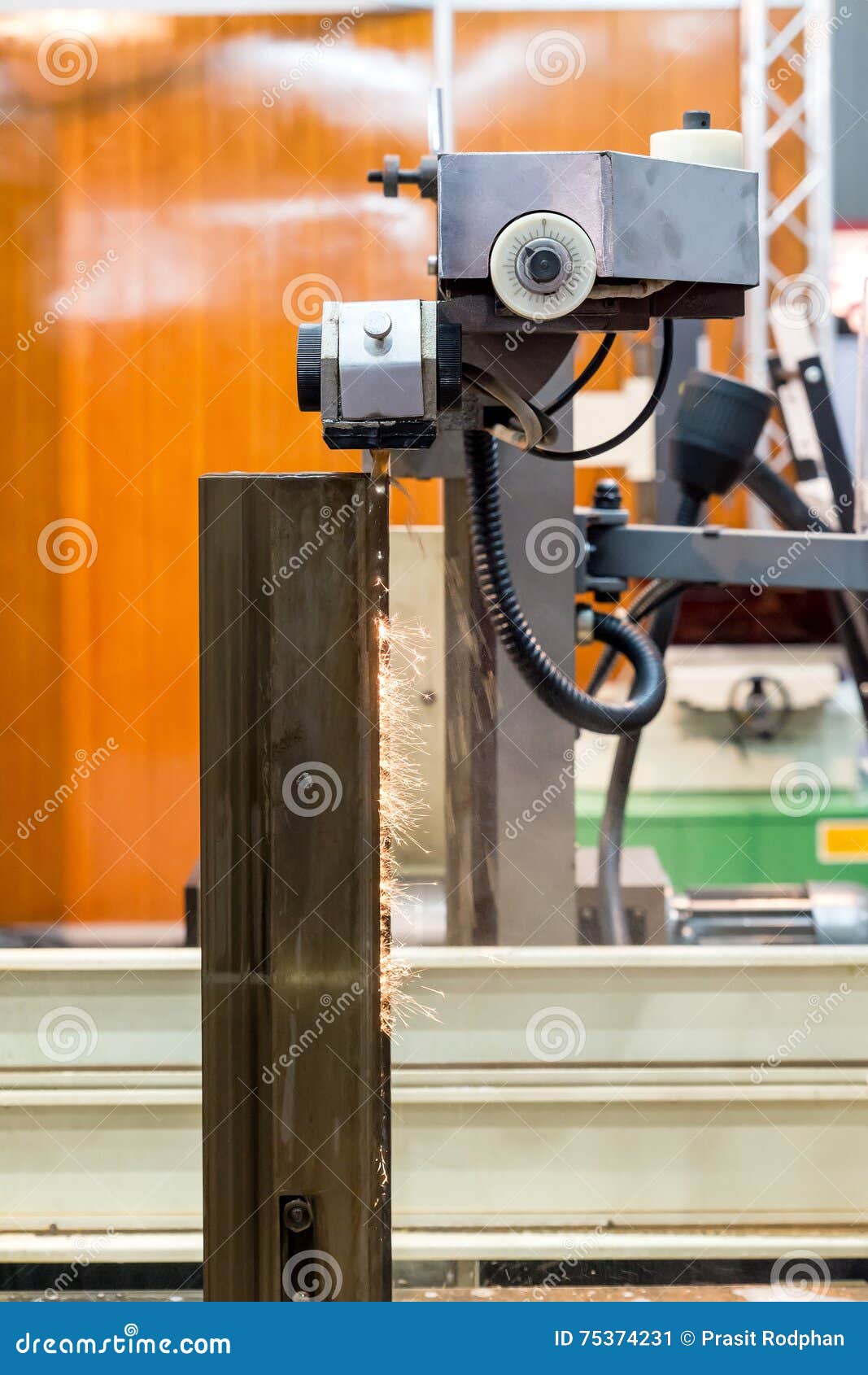 Milling Electro-Discharge Machine (EDM) Working in Factory. Stock Image ...